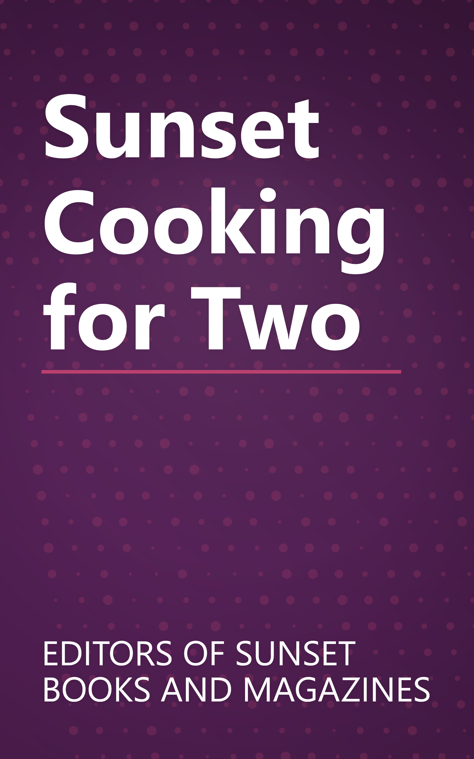 Sunset Cooking for Two book cover