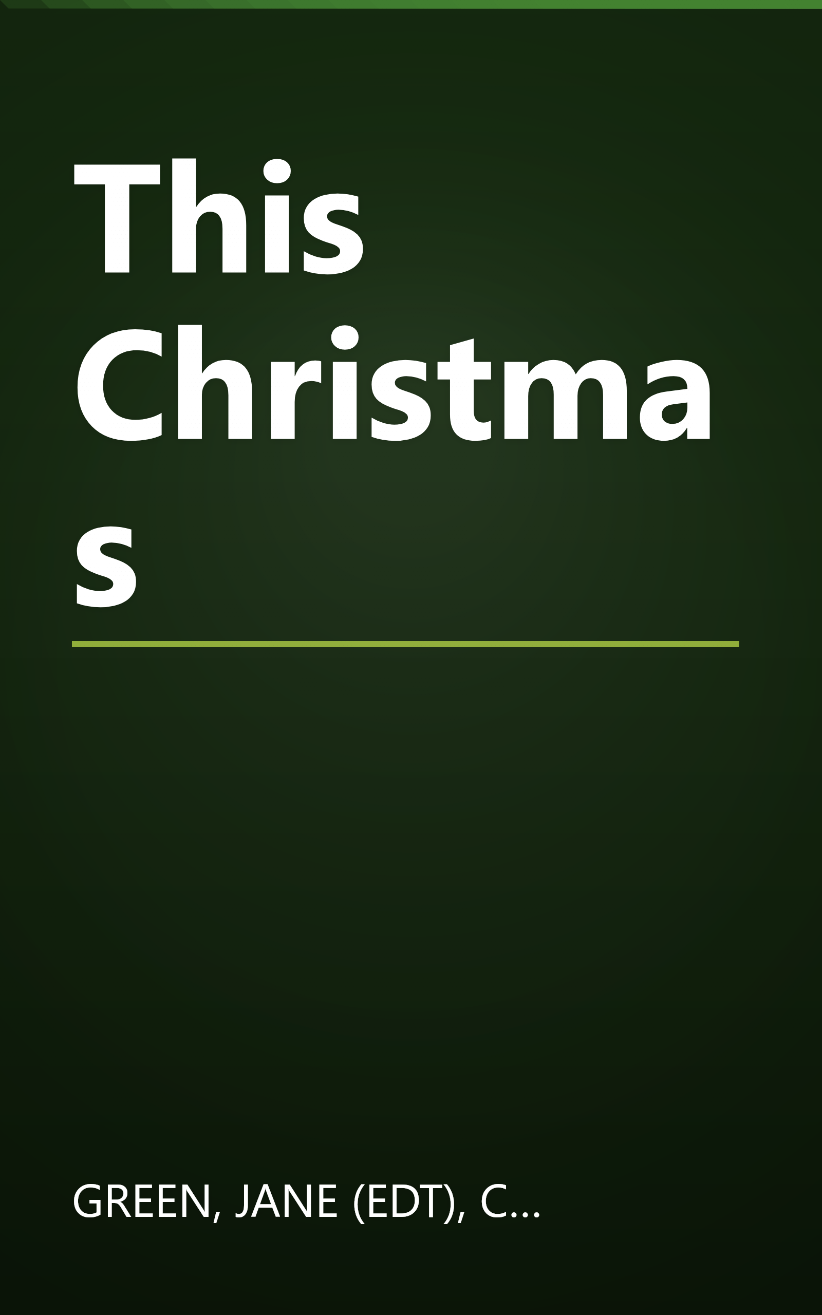 This Christmas book cover