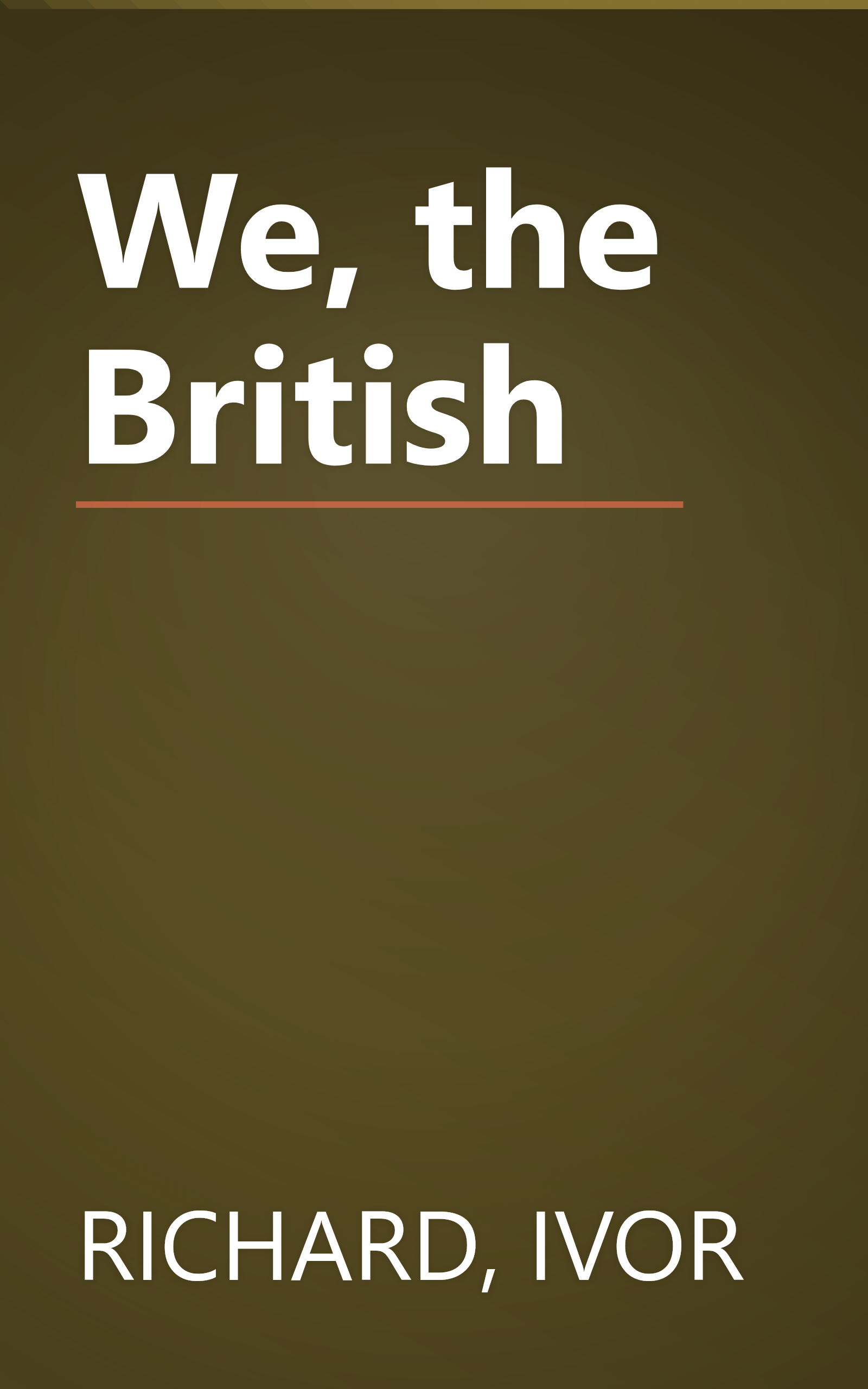 We, the British book cover