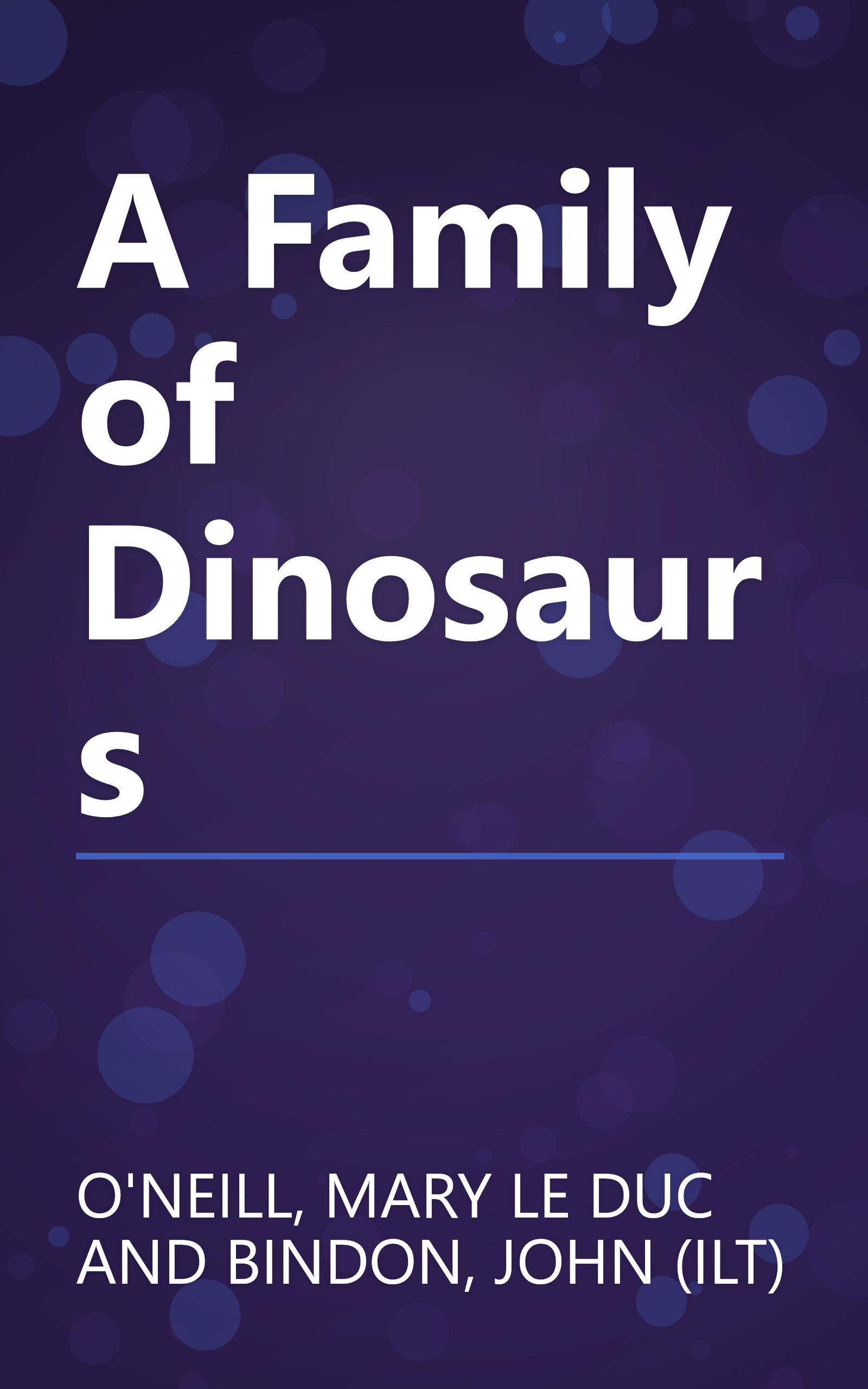 A Family of Dinosaurs book cover