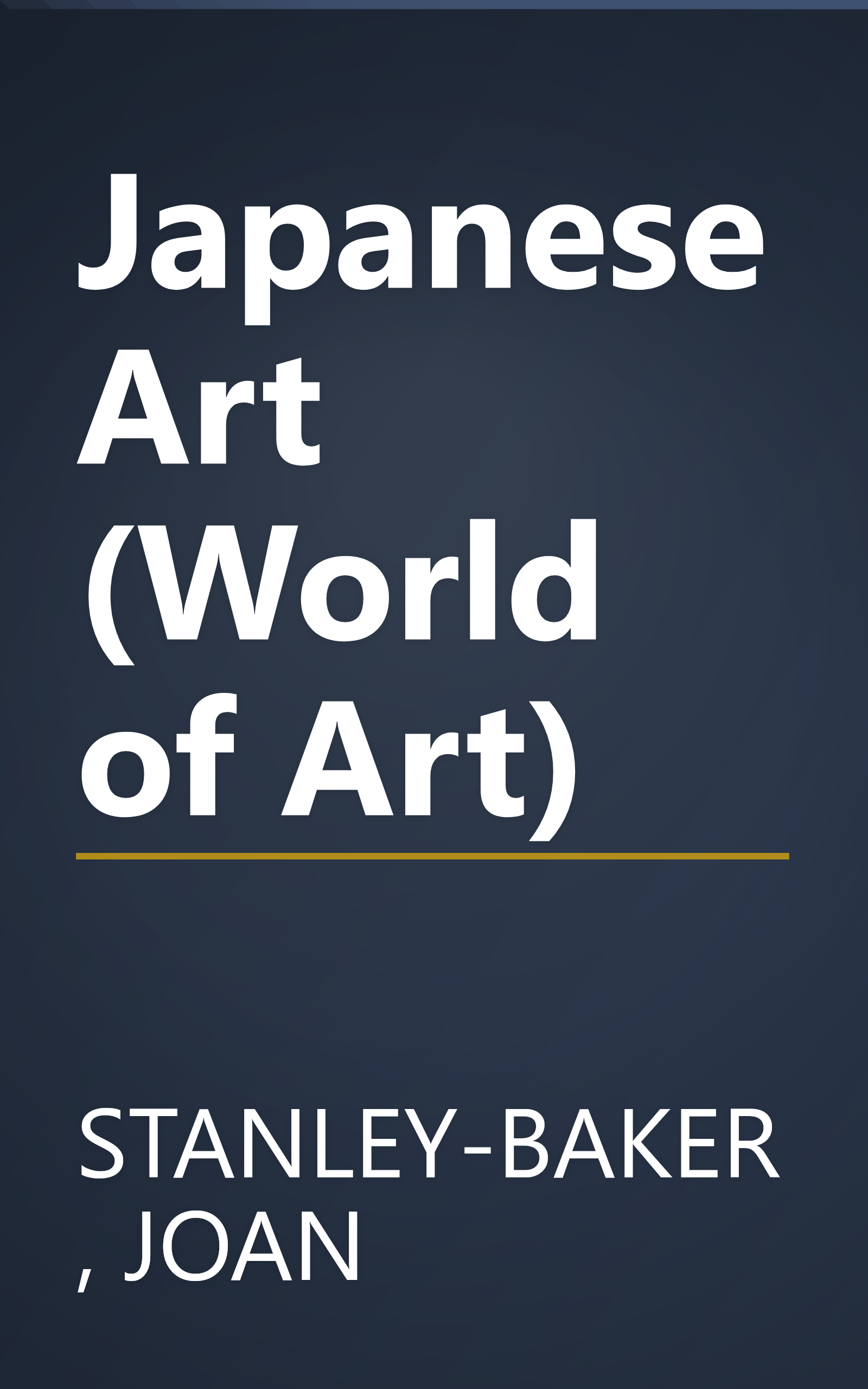 Japanese Art (World of Art) book cover