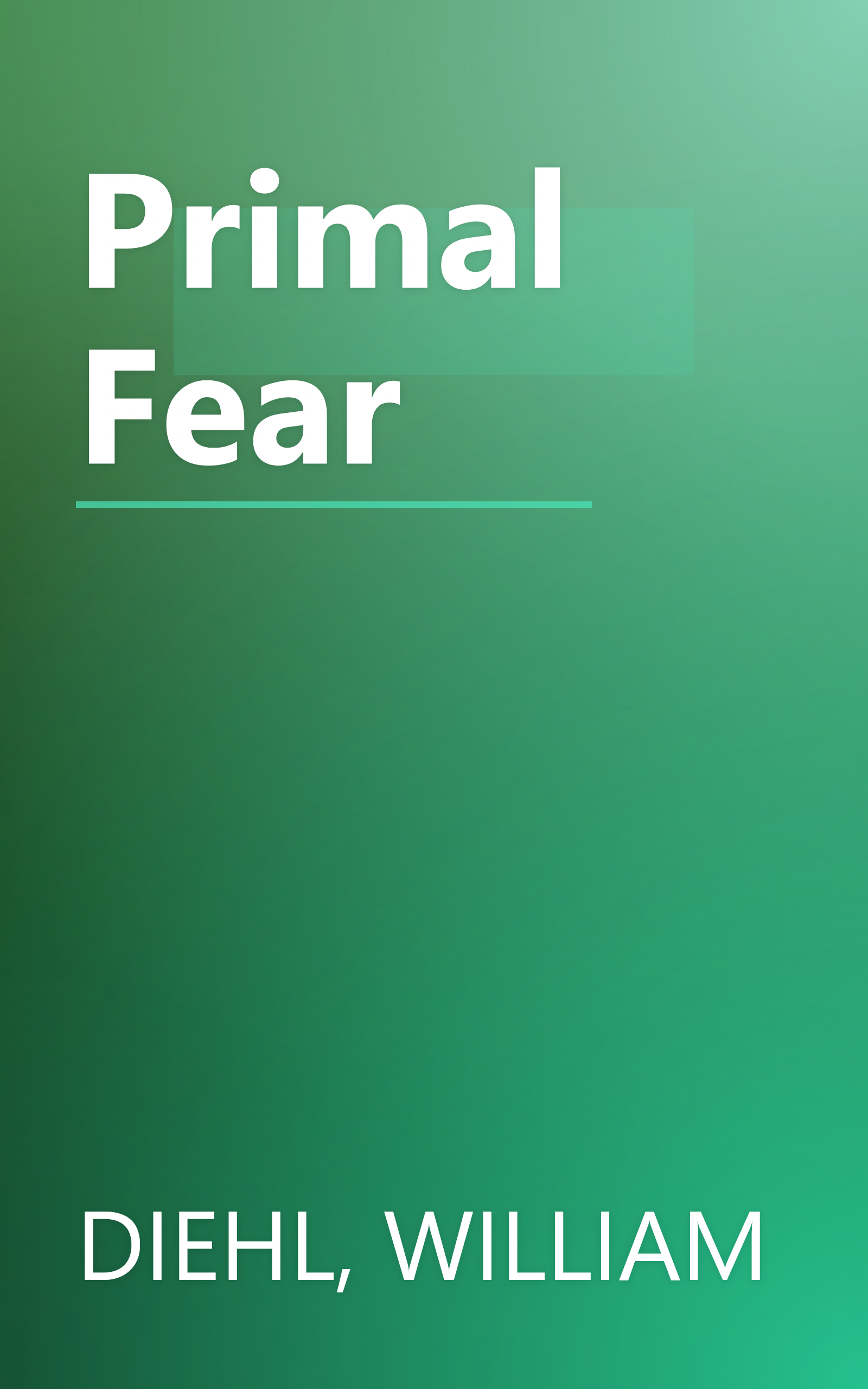 Primal Fear book cover