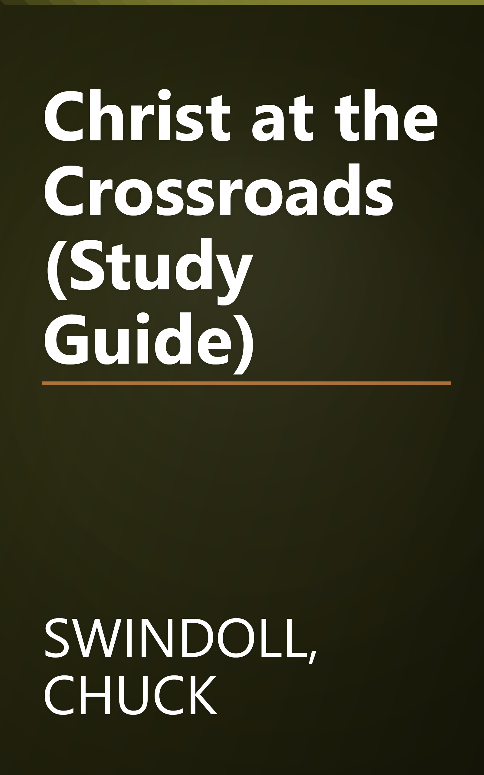 Christ at the Crossroads (Study Guide) book cover