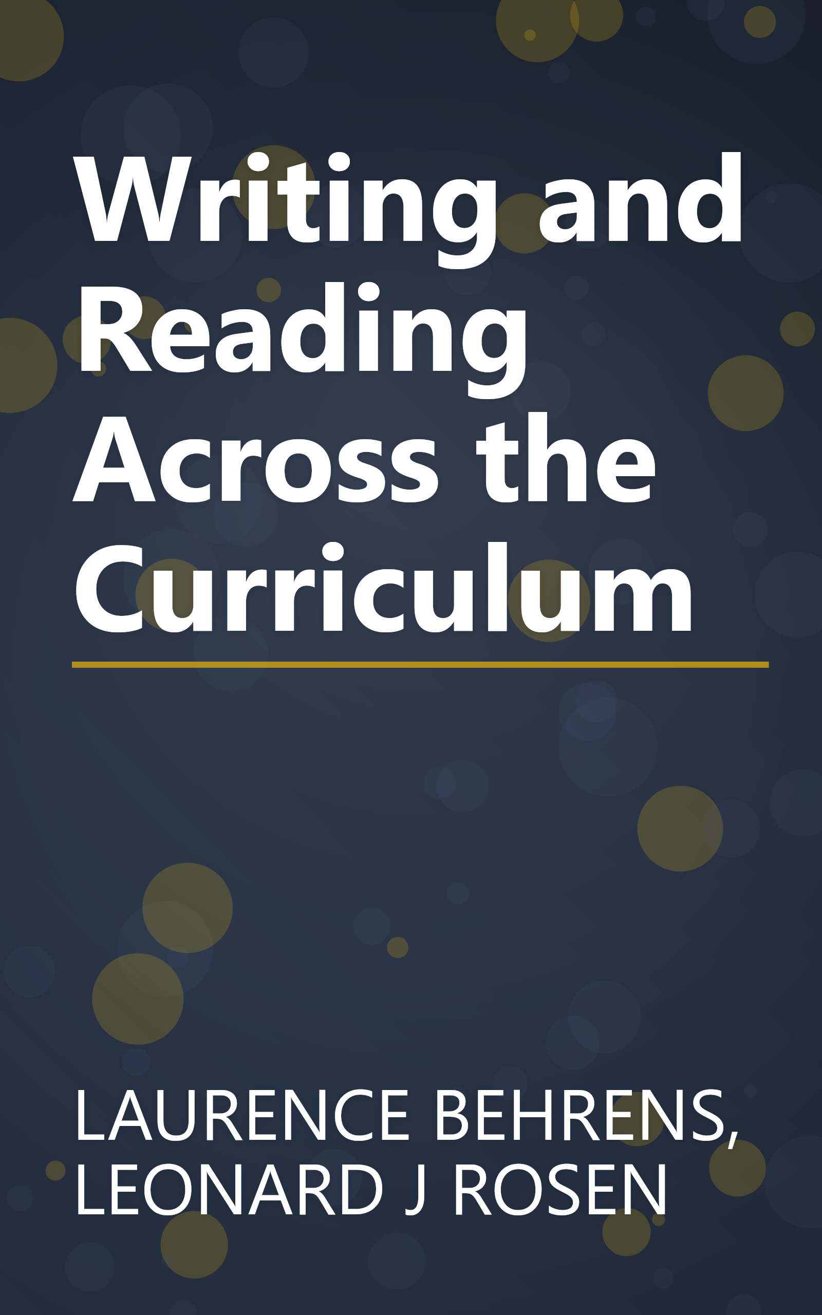 Writing and Reading Across the Curriculum book cover