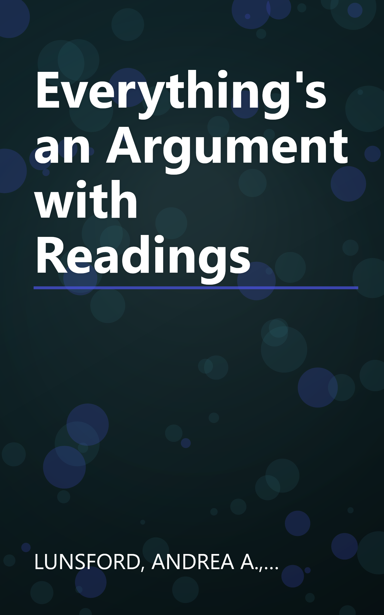 Everything's an Argument with Readings book cover