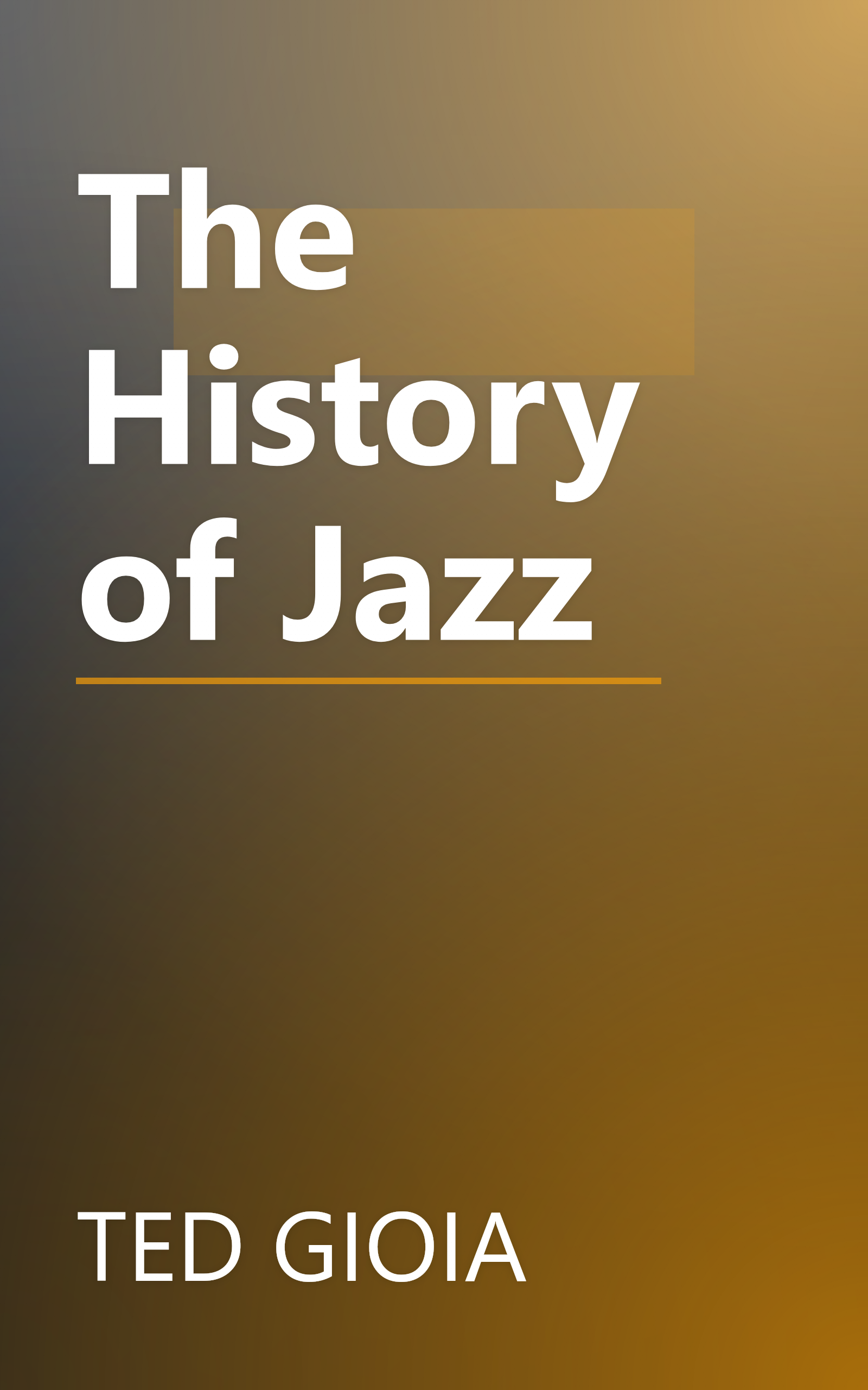 The History of Jazz book cover