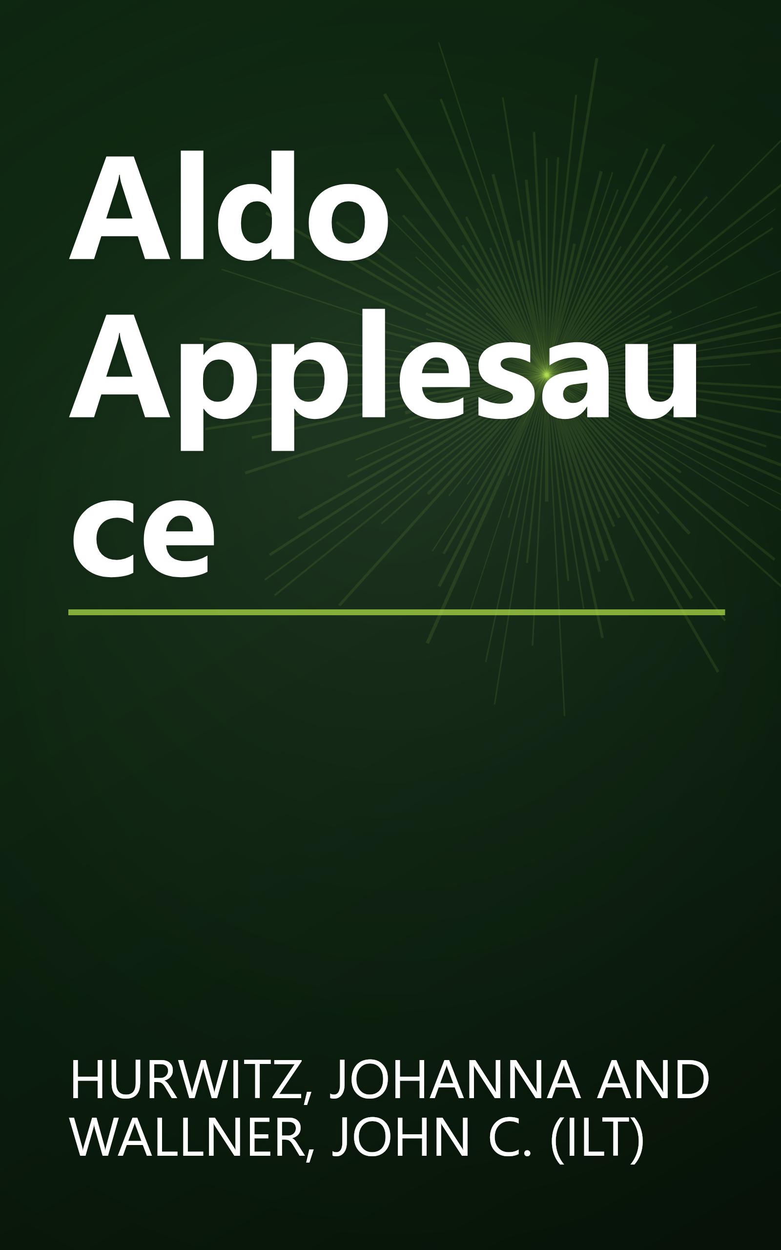 Aldo Applesauce book cover