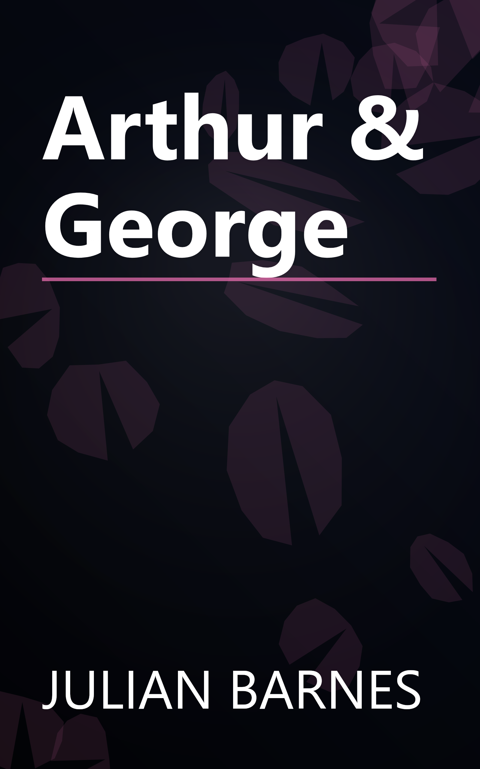 Arthur & George book cover