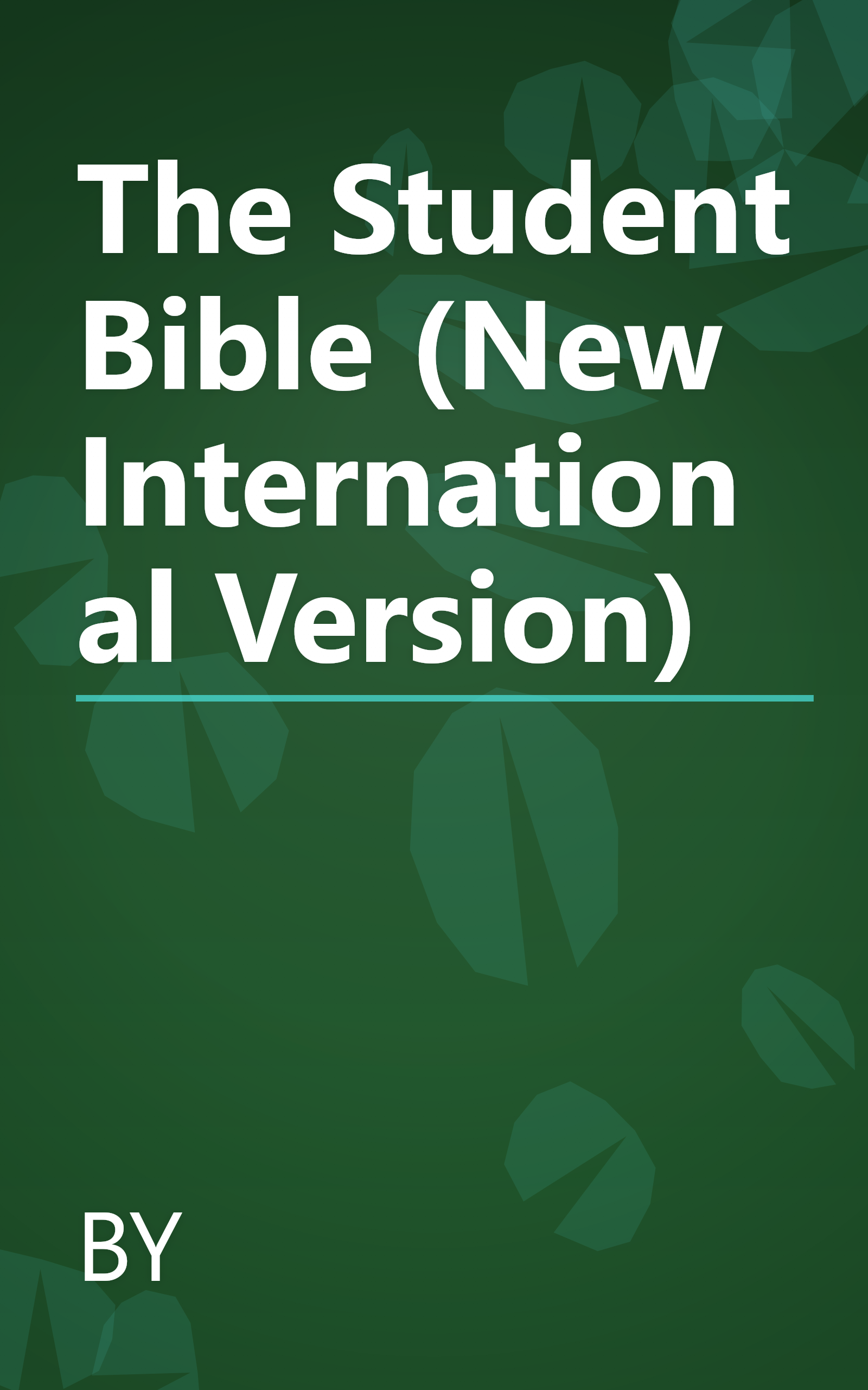 The Student Bible (New International Version) book cover