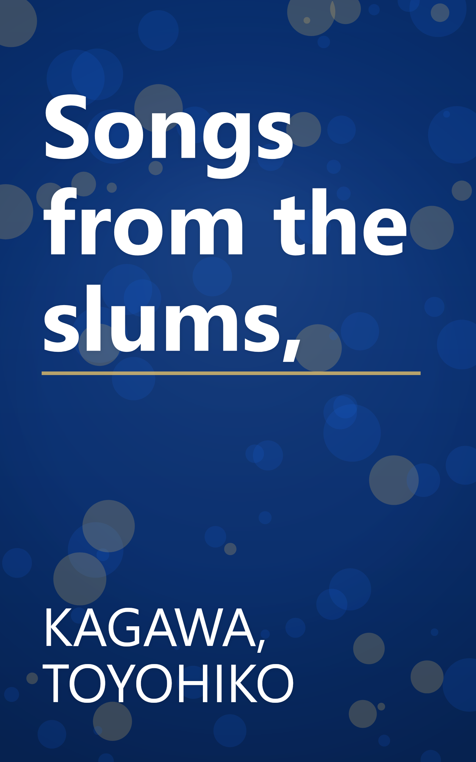 Songs from the slums, book cover