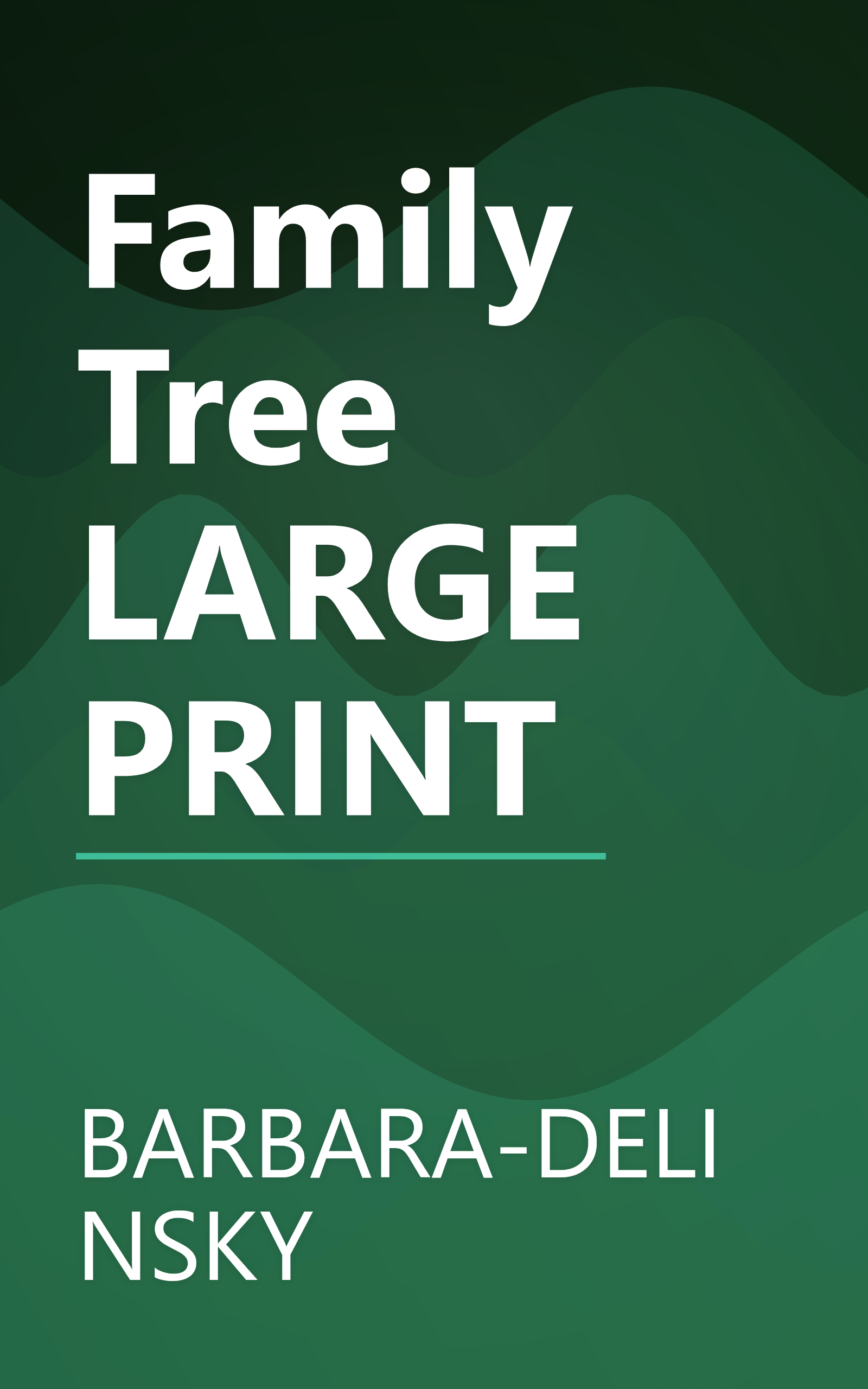 Family Tree LARGE PRINT book cover