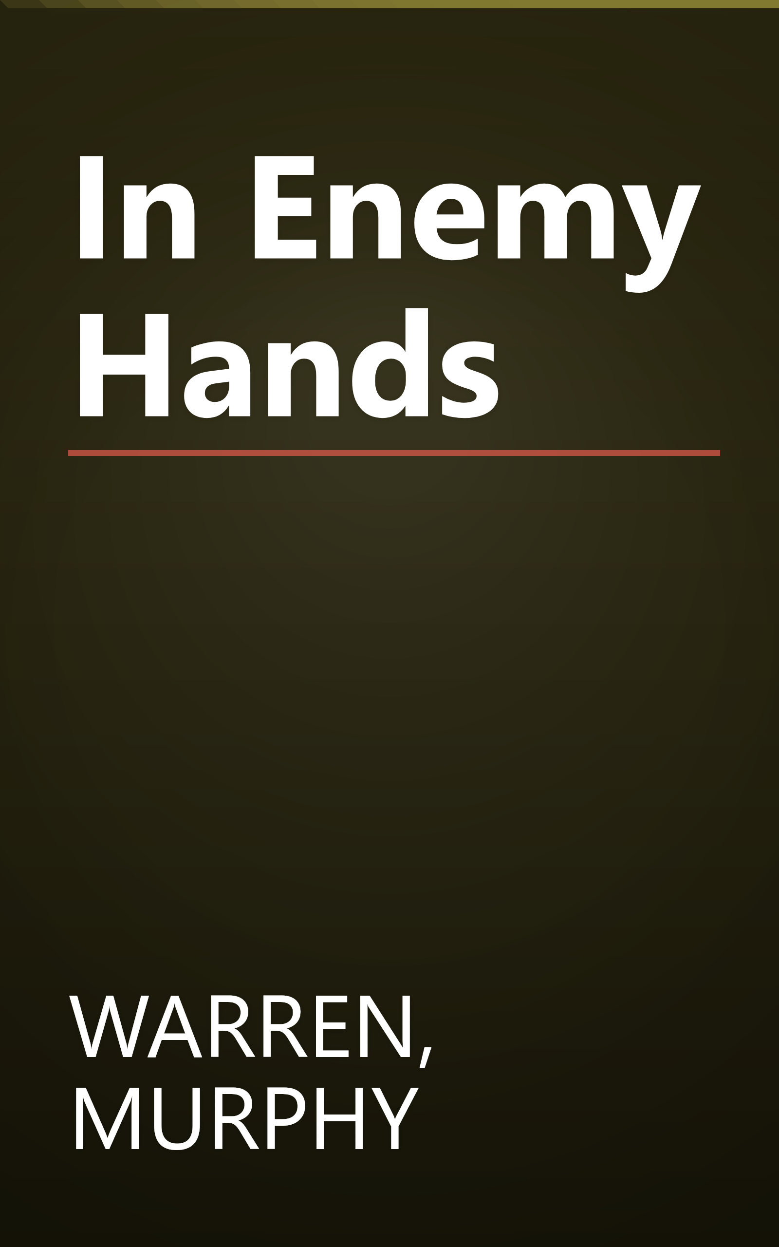 In Enemy Hands book cover