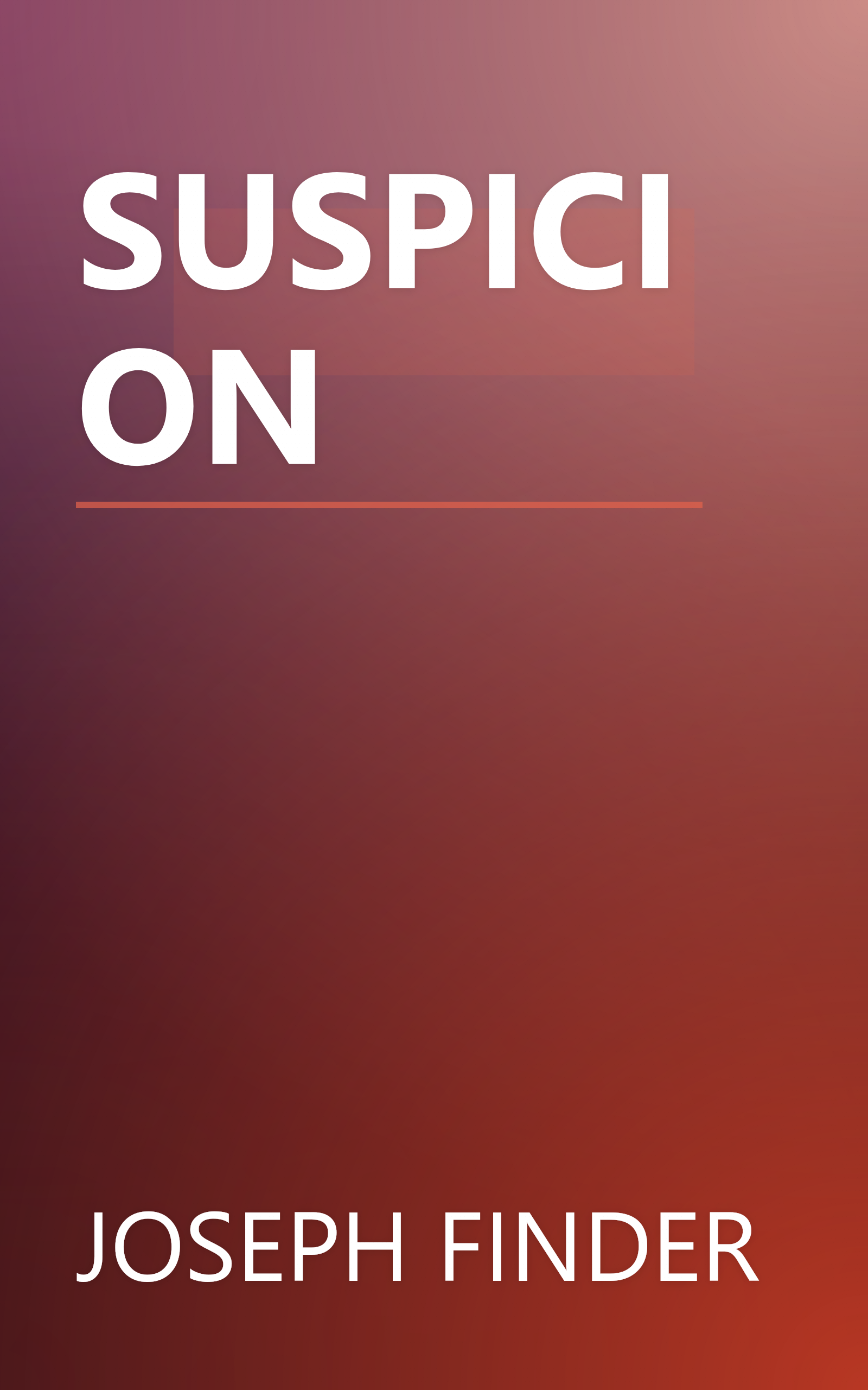 SUSPICION book cover