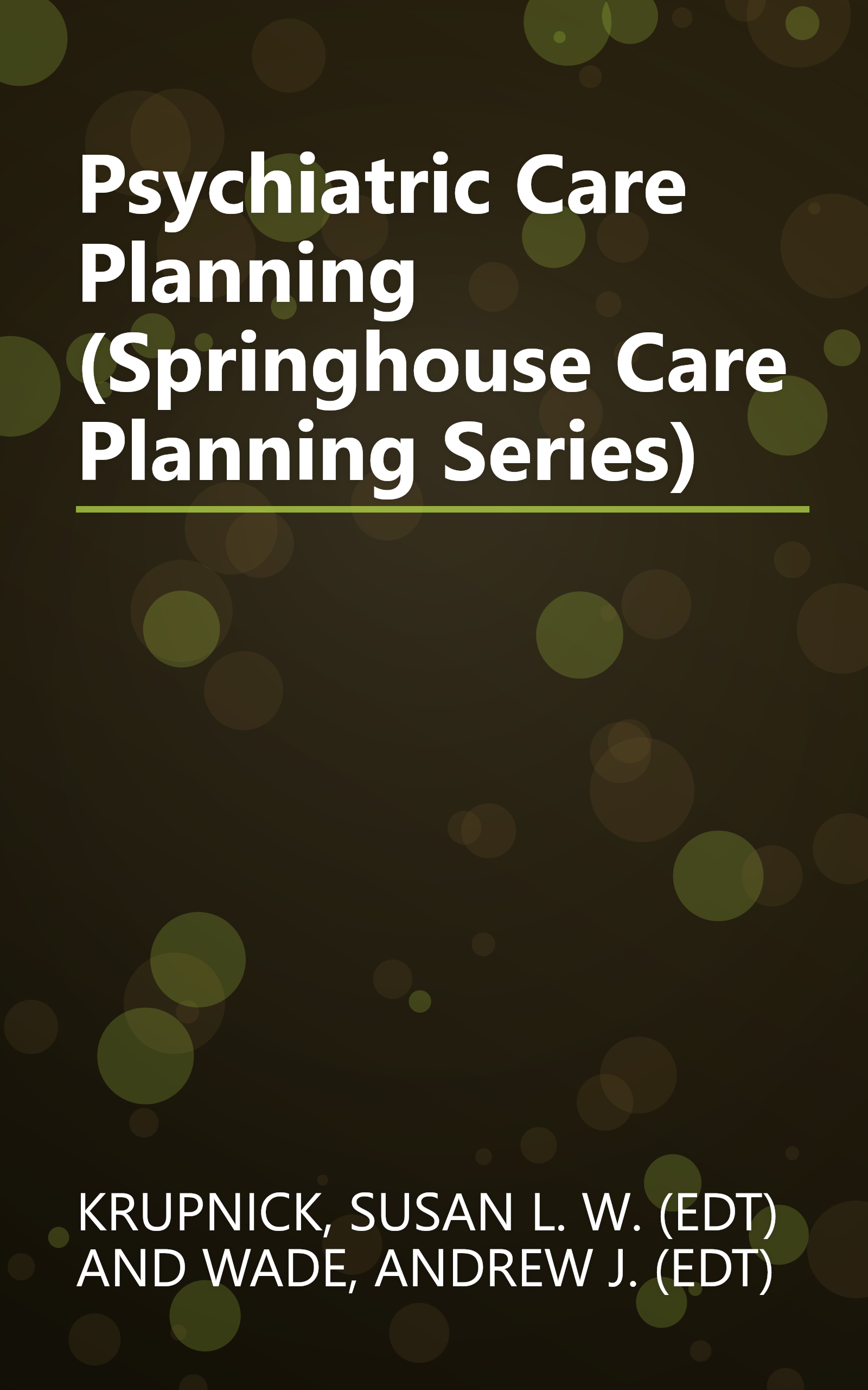 Psychiatric Care Planning (Springhouse Care Planning Series) book cover