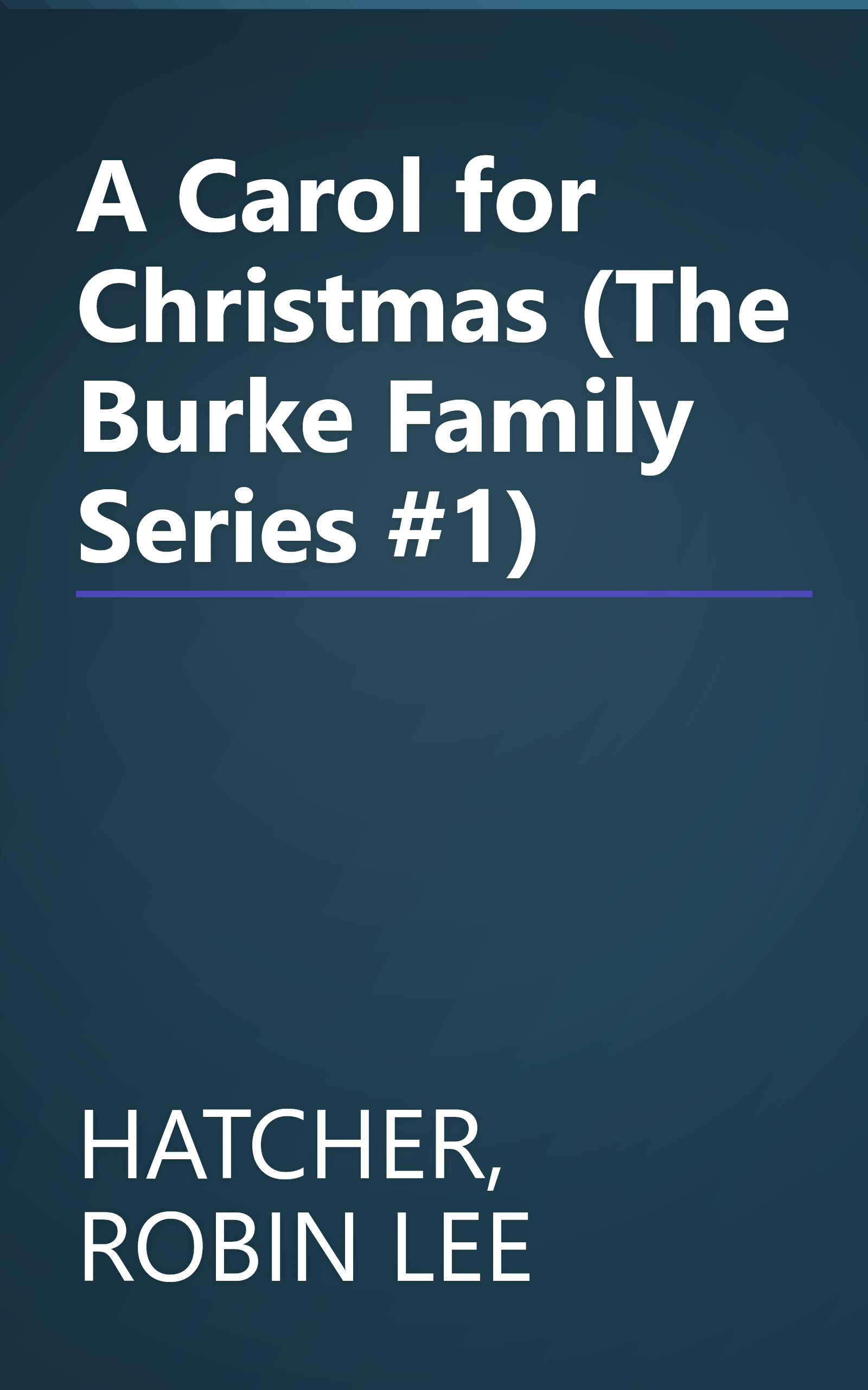 A Carol for Christmas (The Burke Family Series #1) book cover