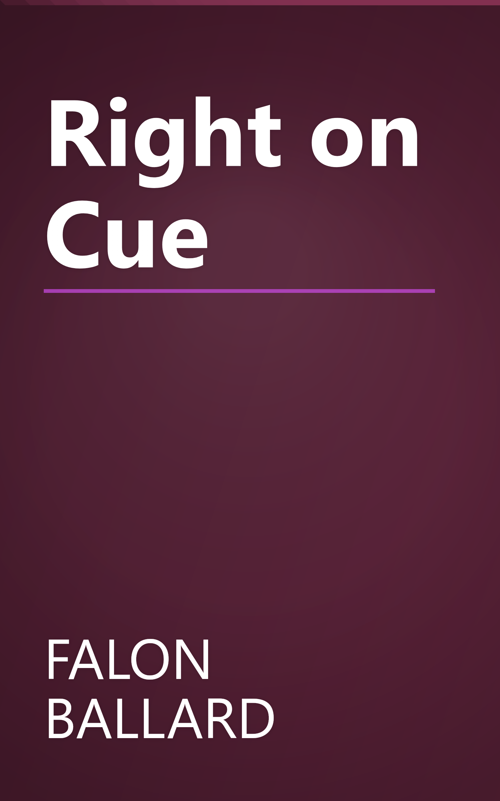 Right on Cue book cover