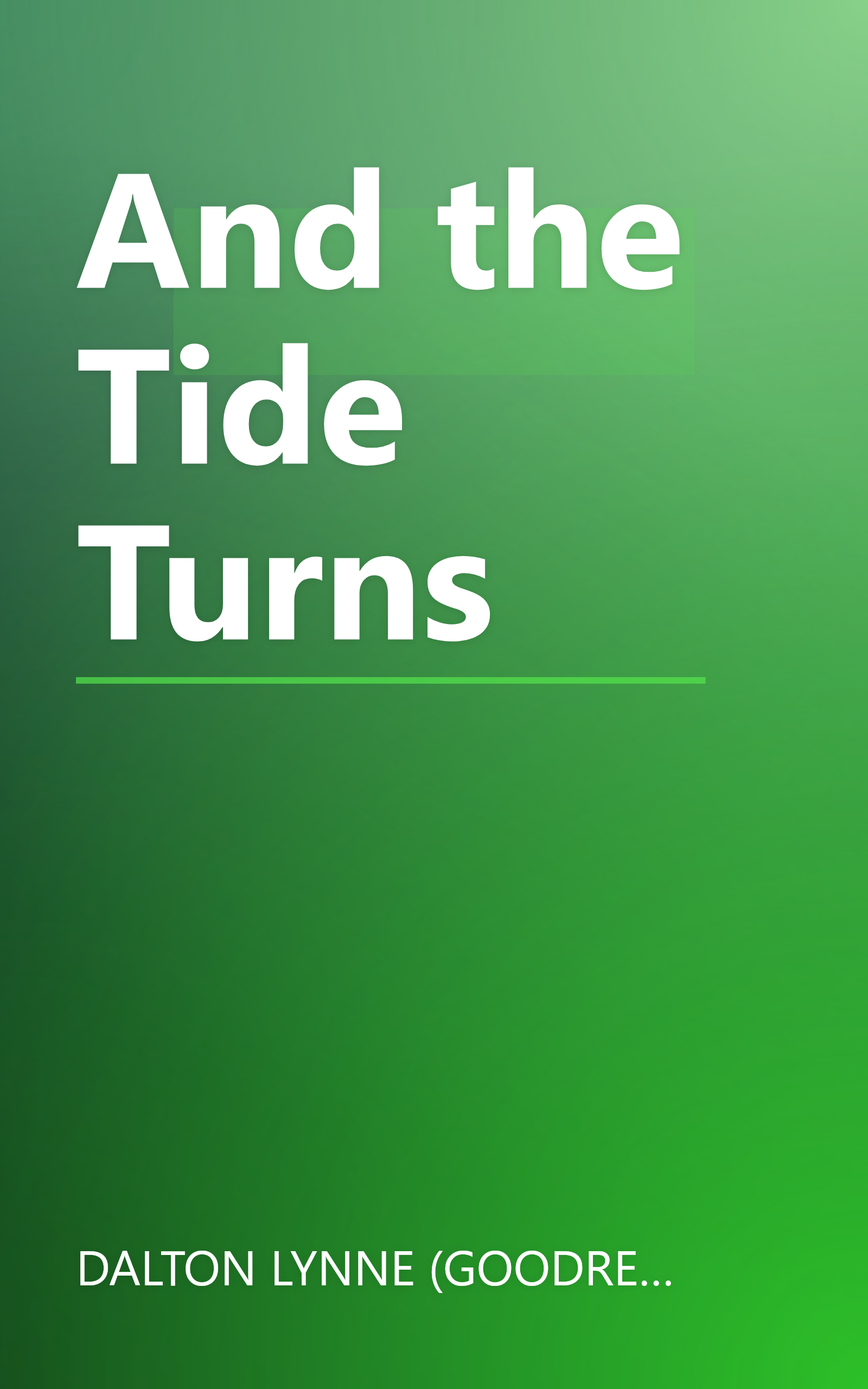 And the Tide Turns book cover