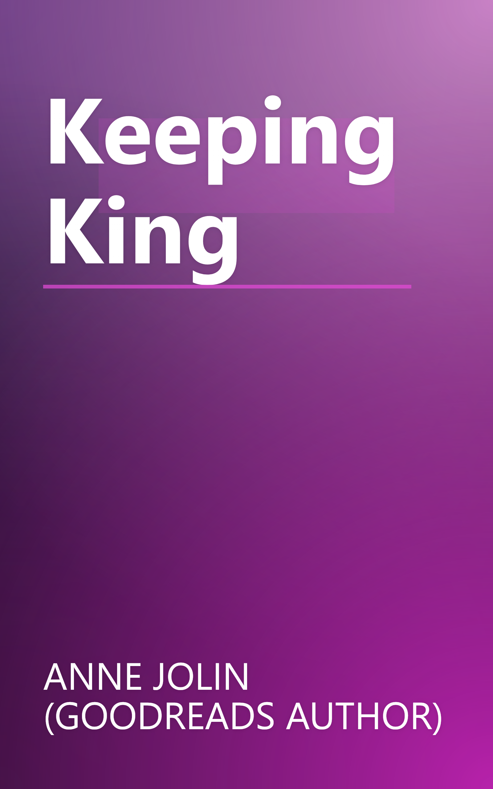 Keeping King book cover