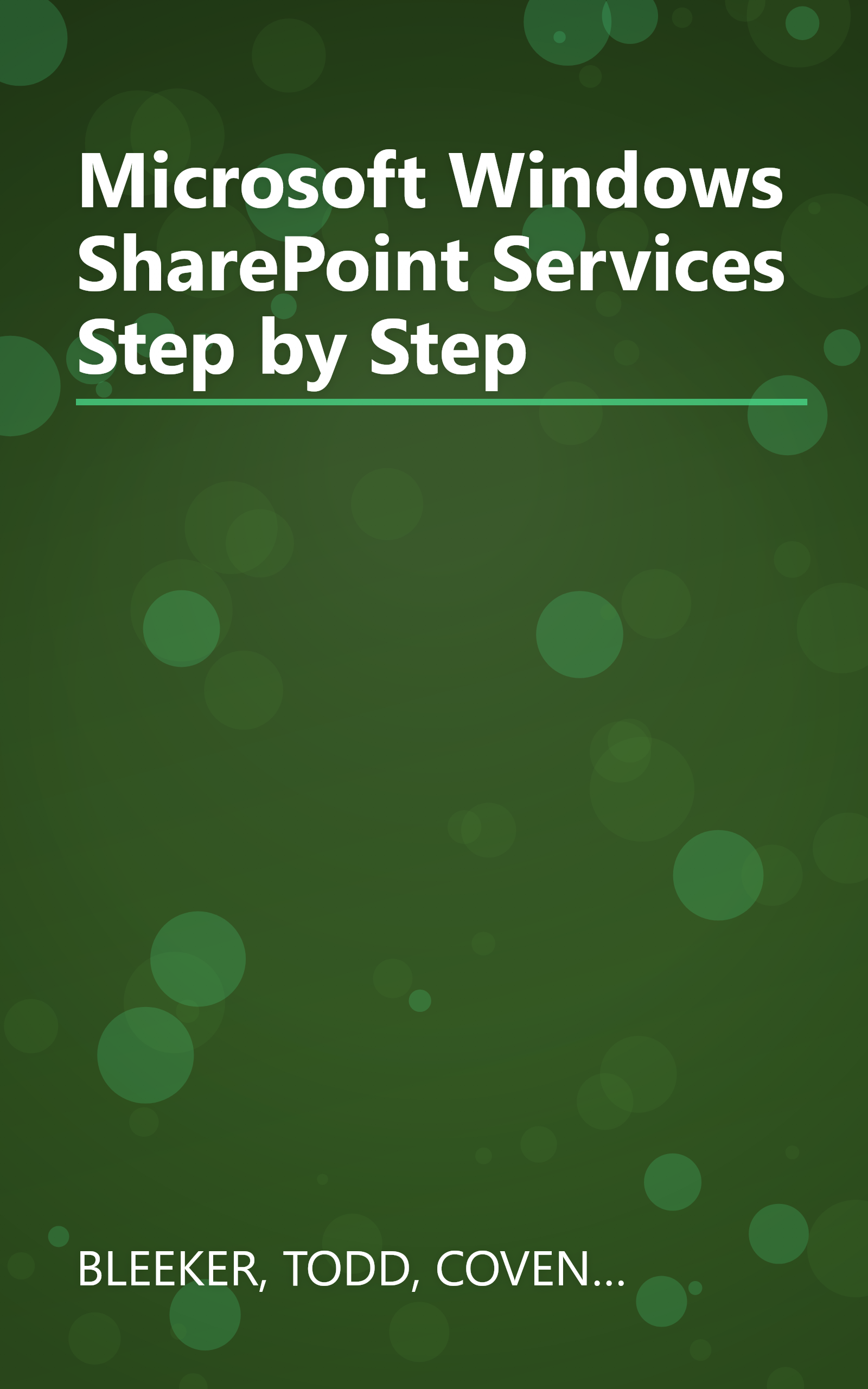 Microsoft Windows SharePoint Services Step by Step book cover