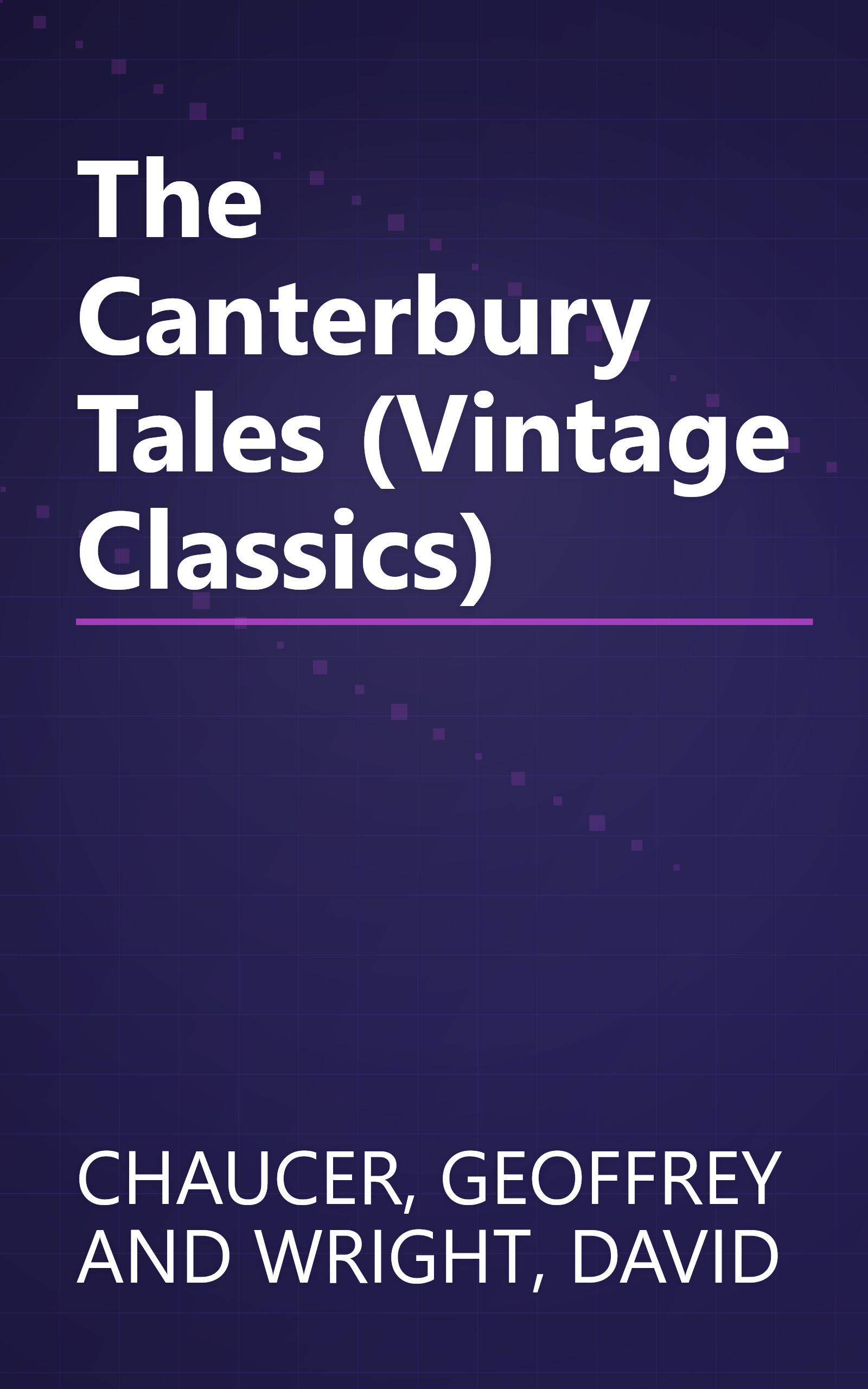 The Canterbury Tales (Vintage Classics) book cover