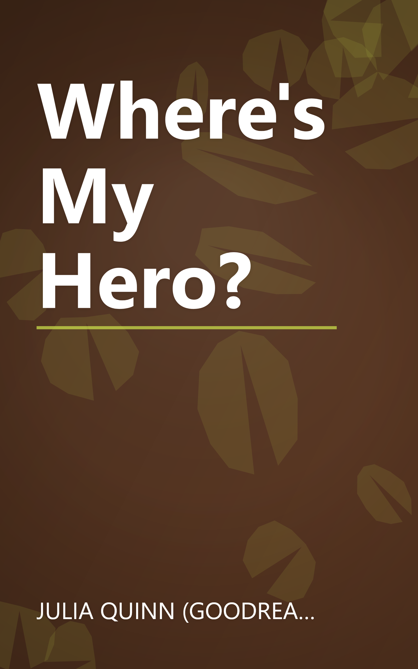 Where's My Hero? book cover