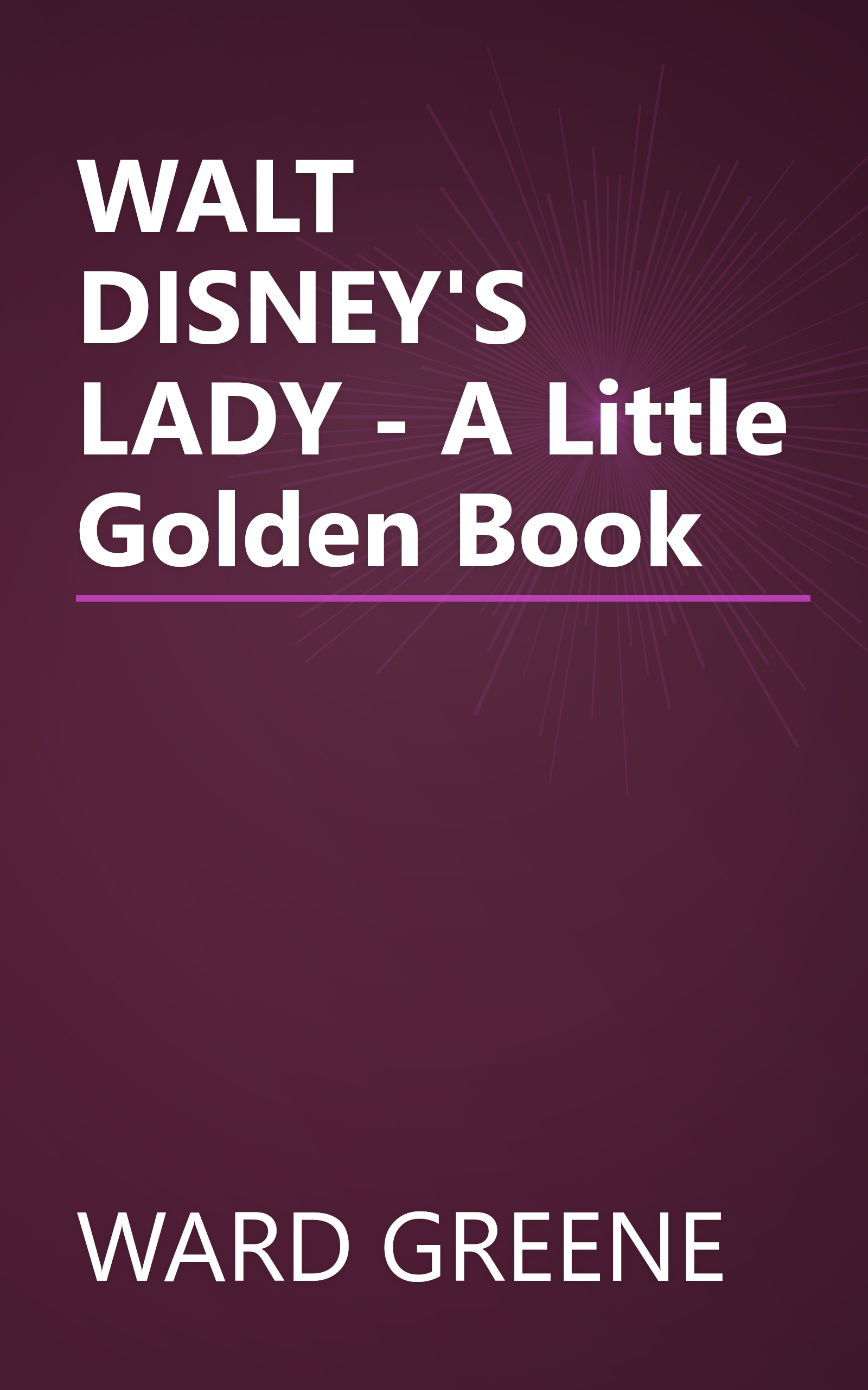 WALT DISNEY'S LADY - A Little Golden Book book cover