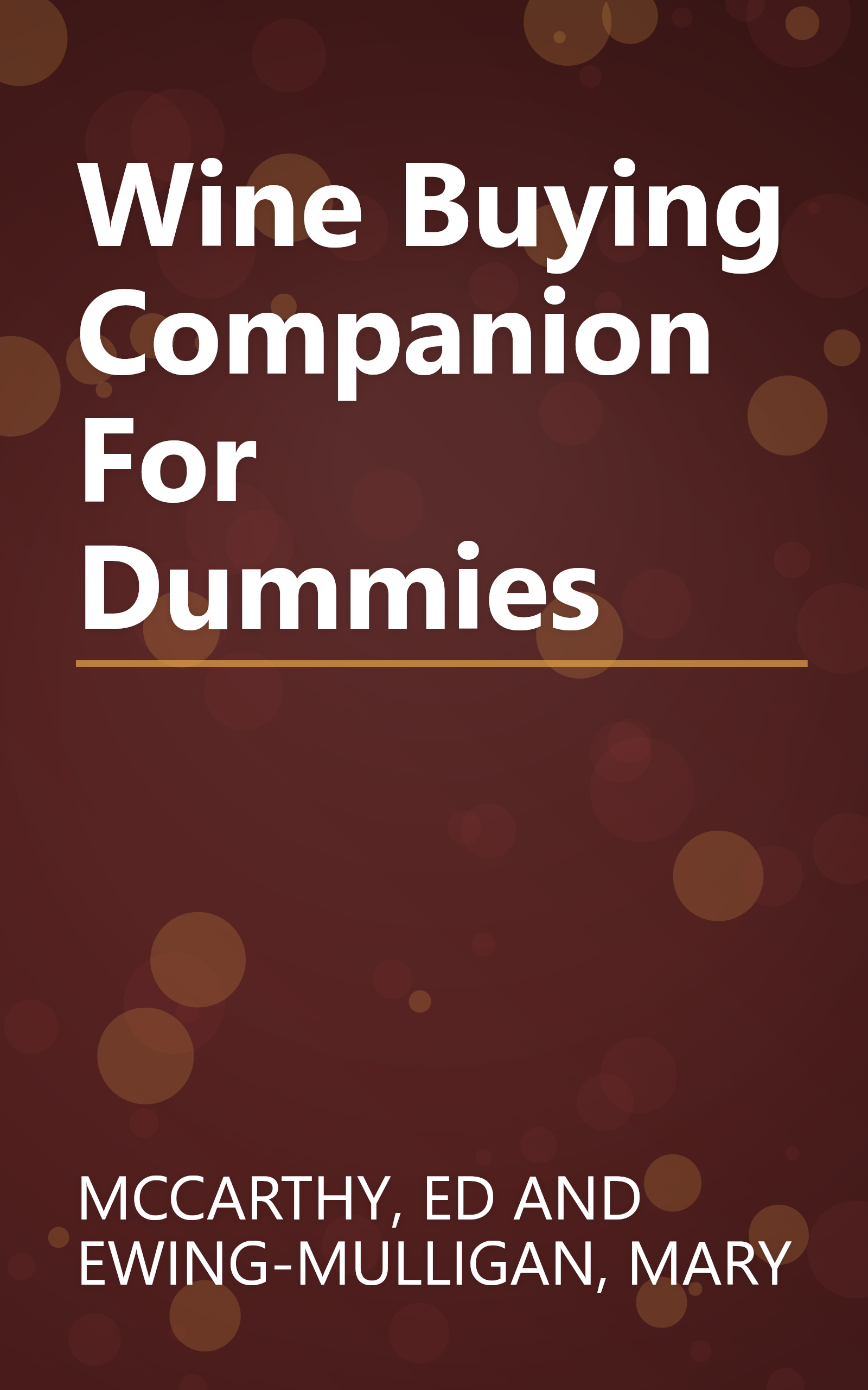 Wine Buying Companion For Dummies book cover
