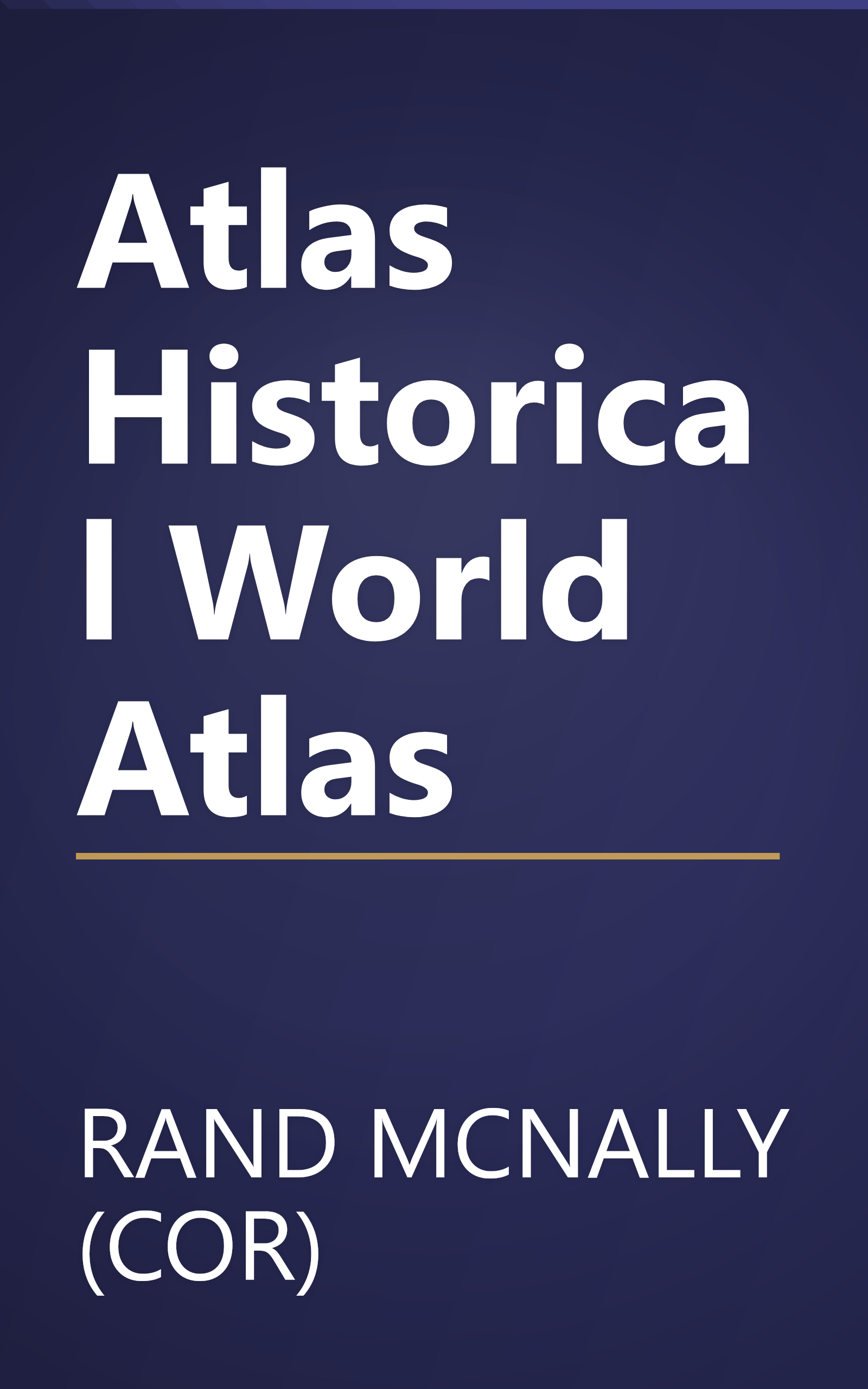 Atlas Historical World Atlas book cover