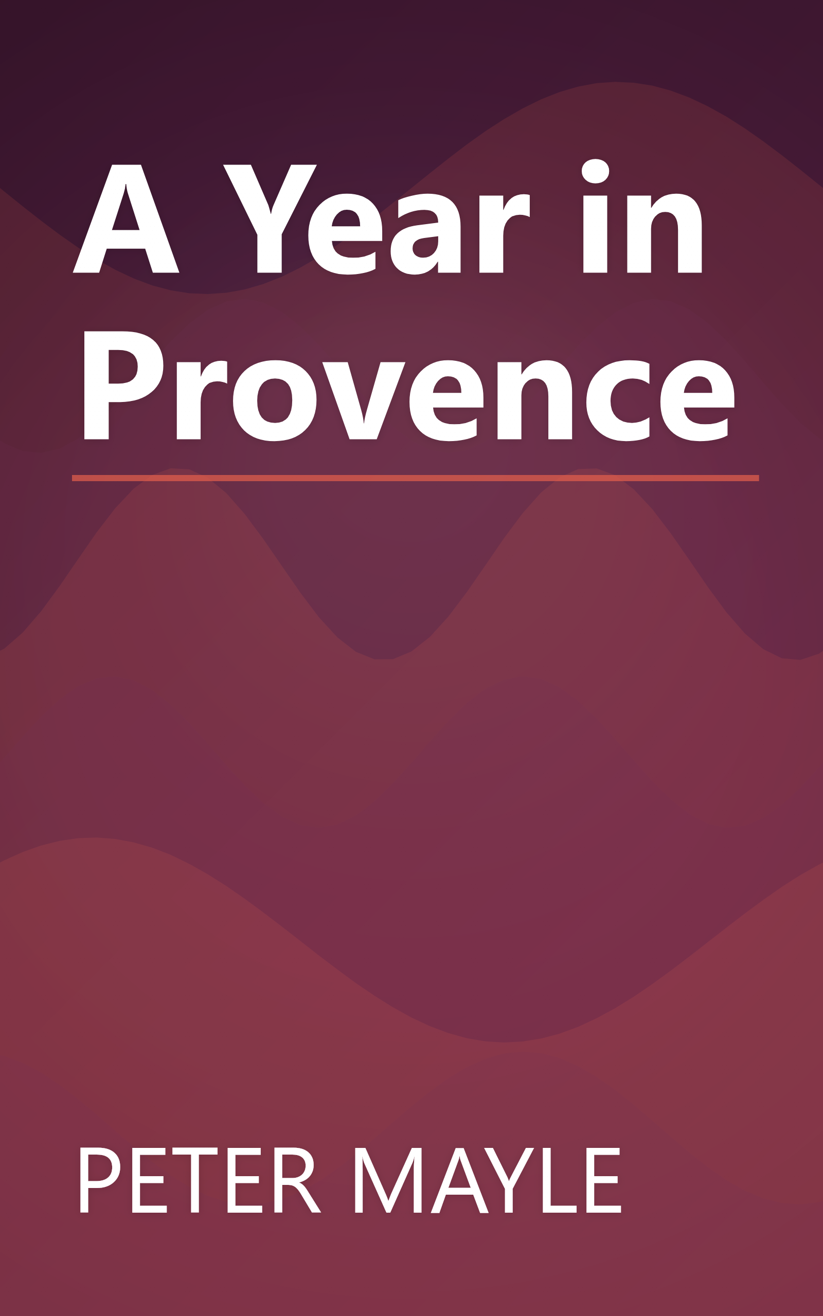A Year in Provence book cover