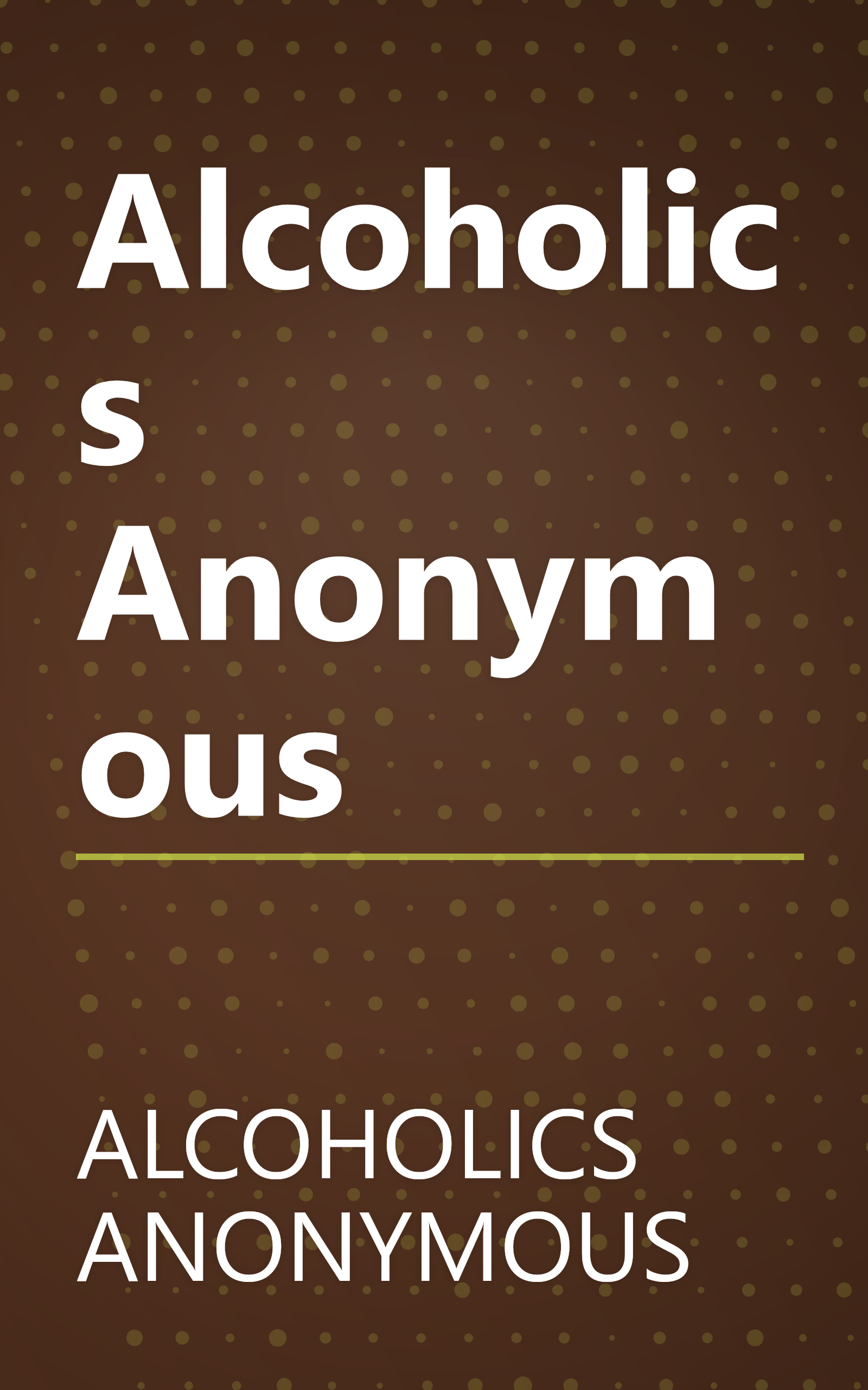 Alcoholics Anonymous book cover