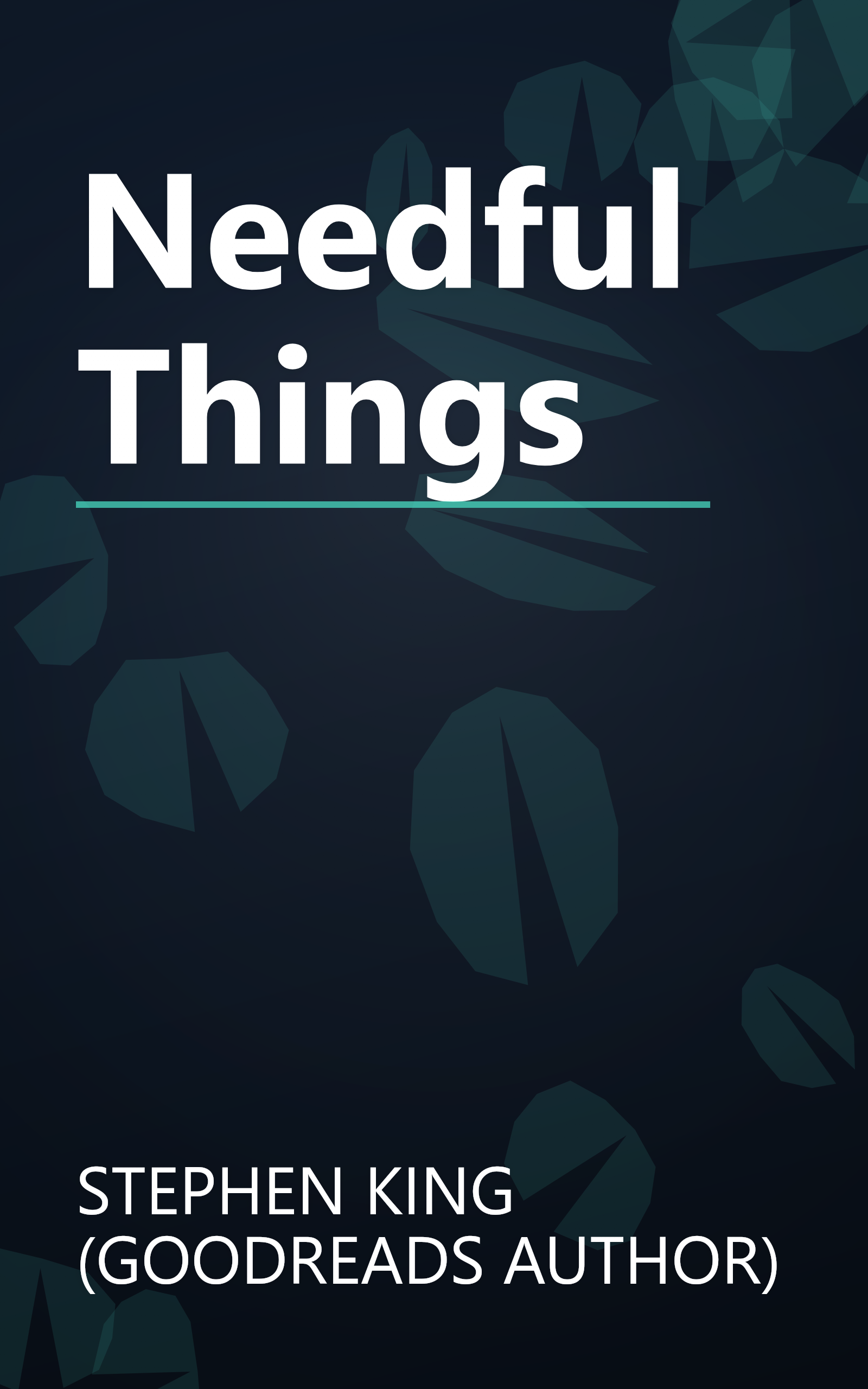 Needful Things book cover