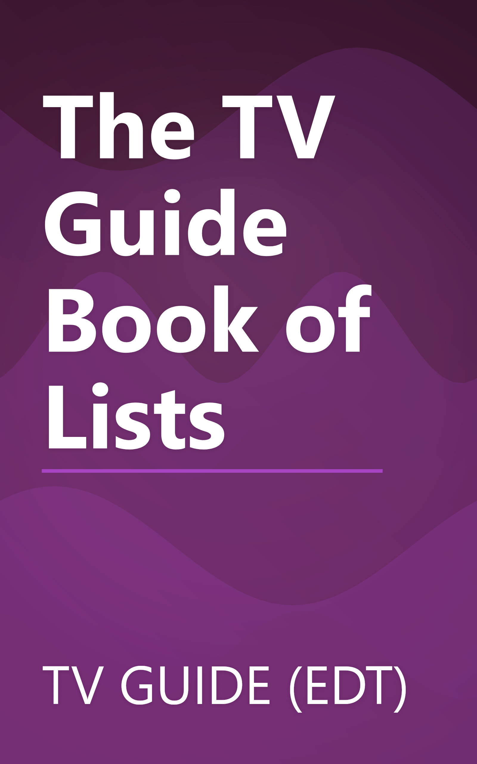 The TV Guide Book of Lists book cover
