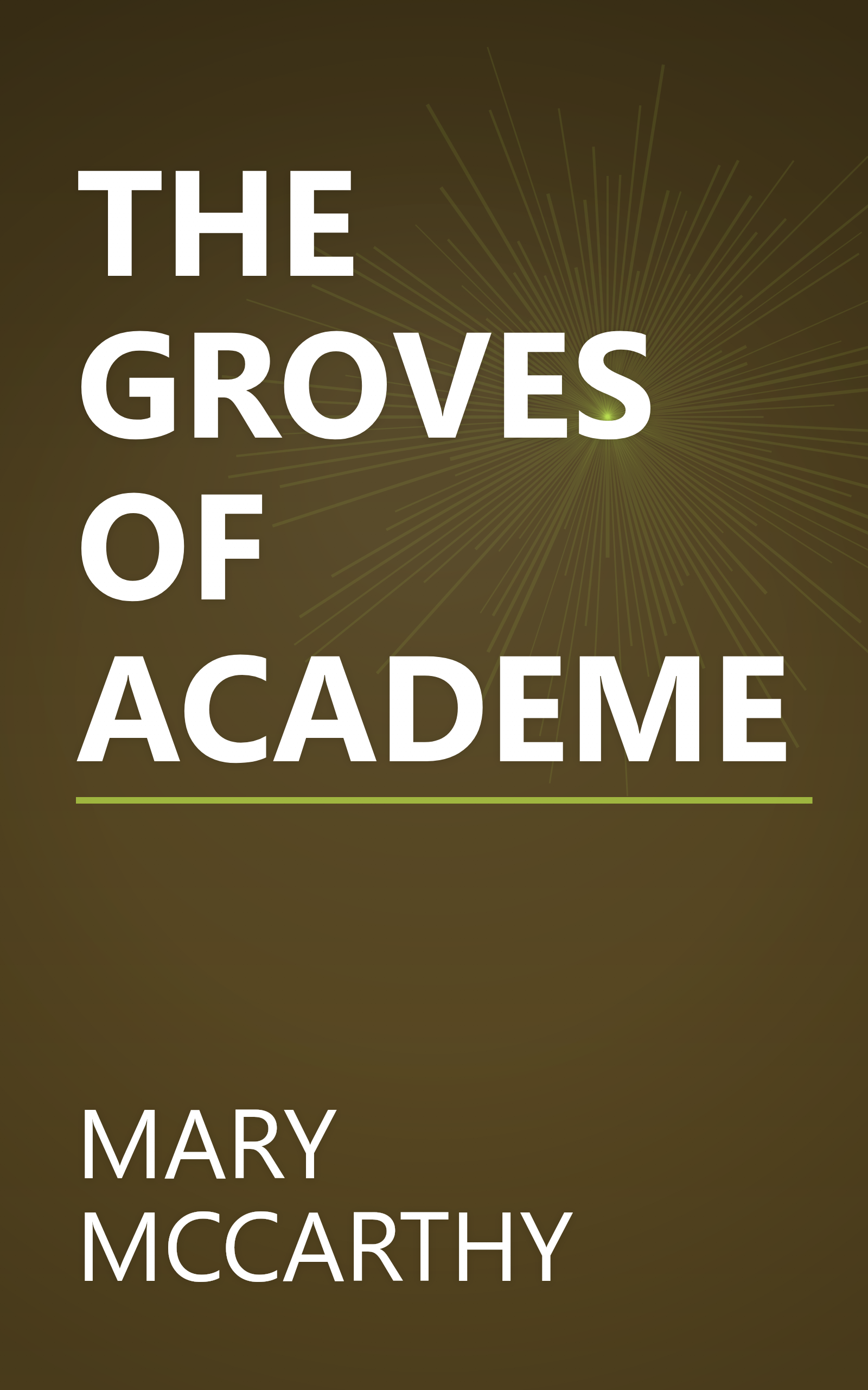 THE GROVES OF ACADEME book cover