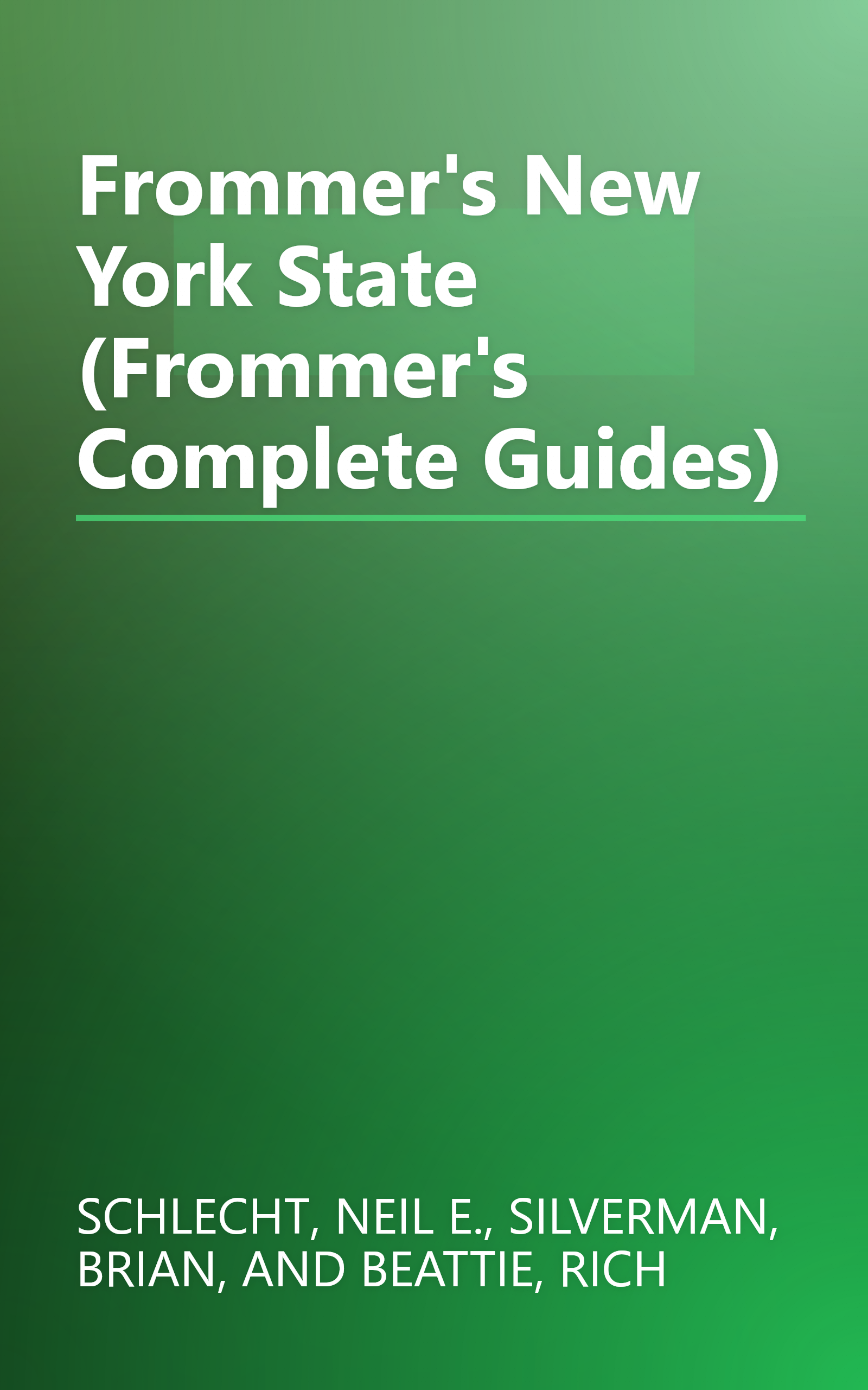 Frommer's New York State (Frommer's Complete Guides) book cover
