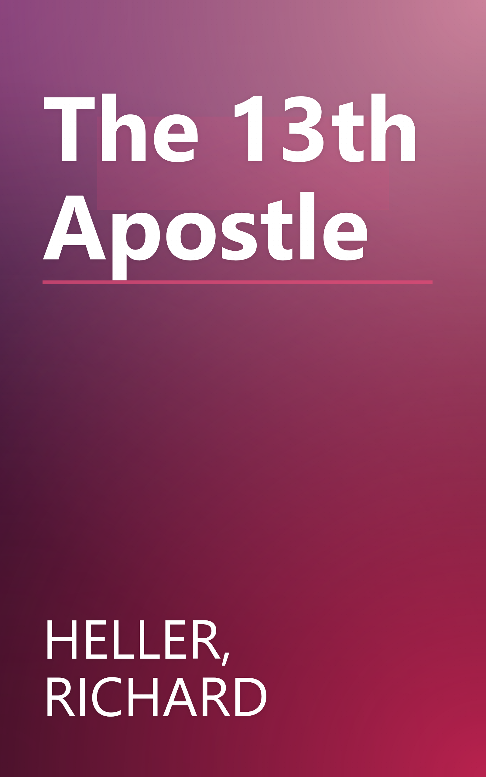 The 13th Apostle book cover