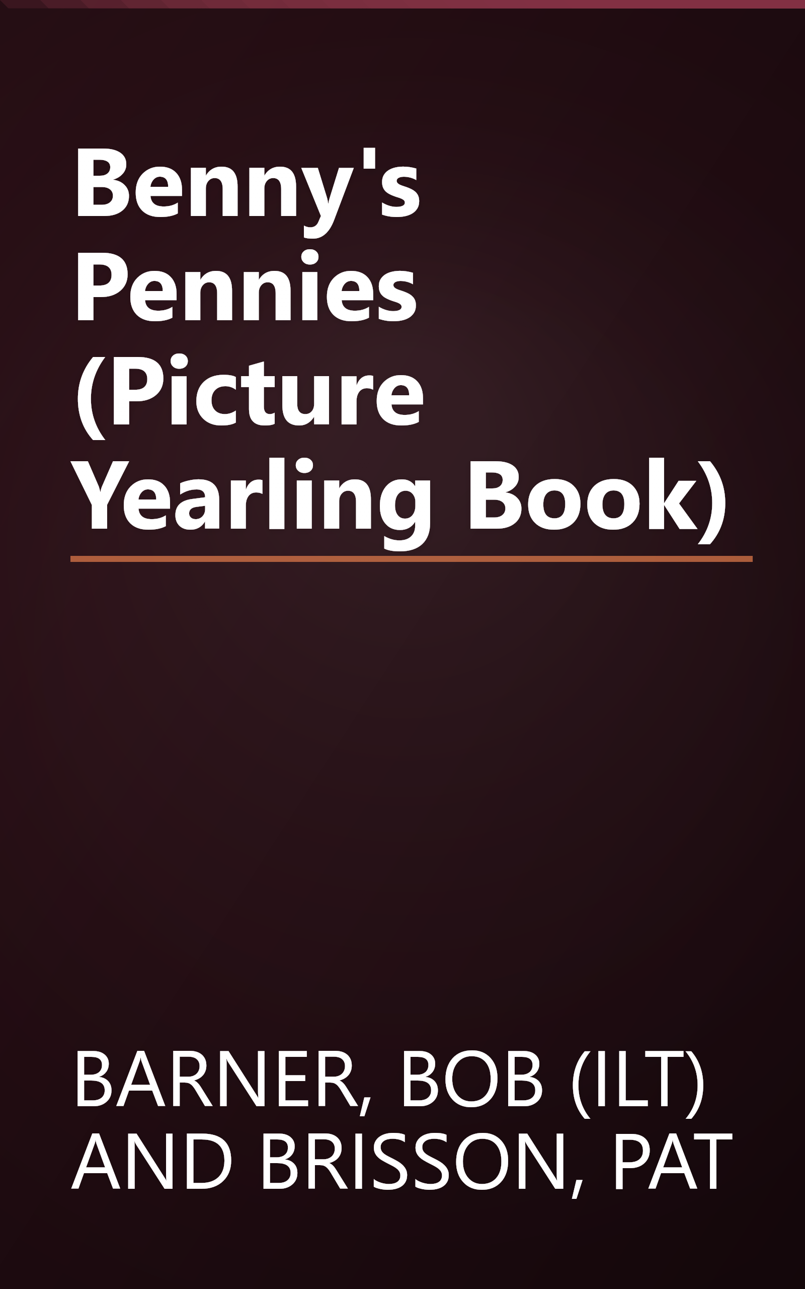Benny's Pennies (Picture Yearling Book) book cover