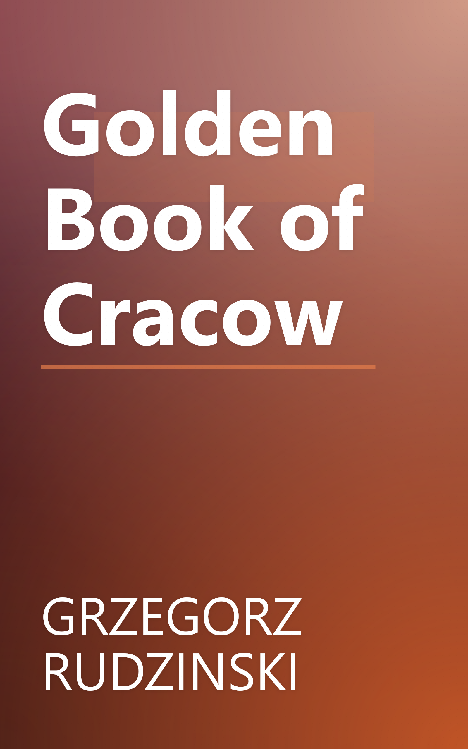 Golden Book of Cracow book cover