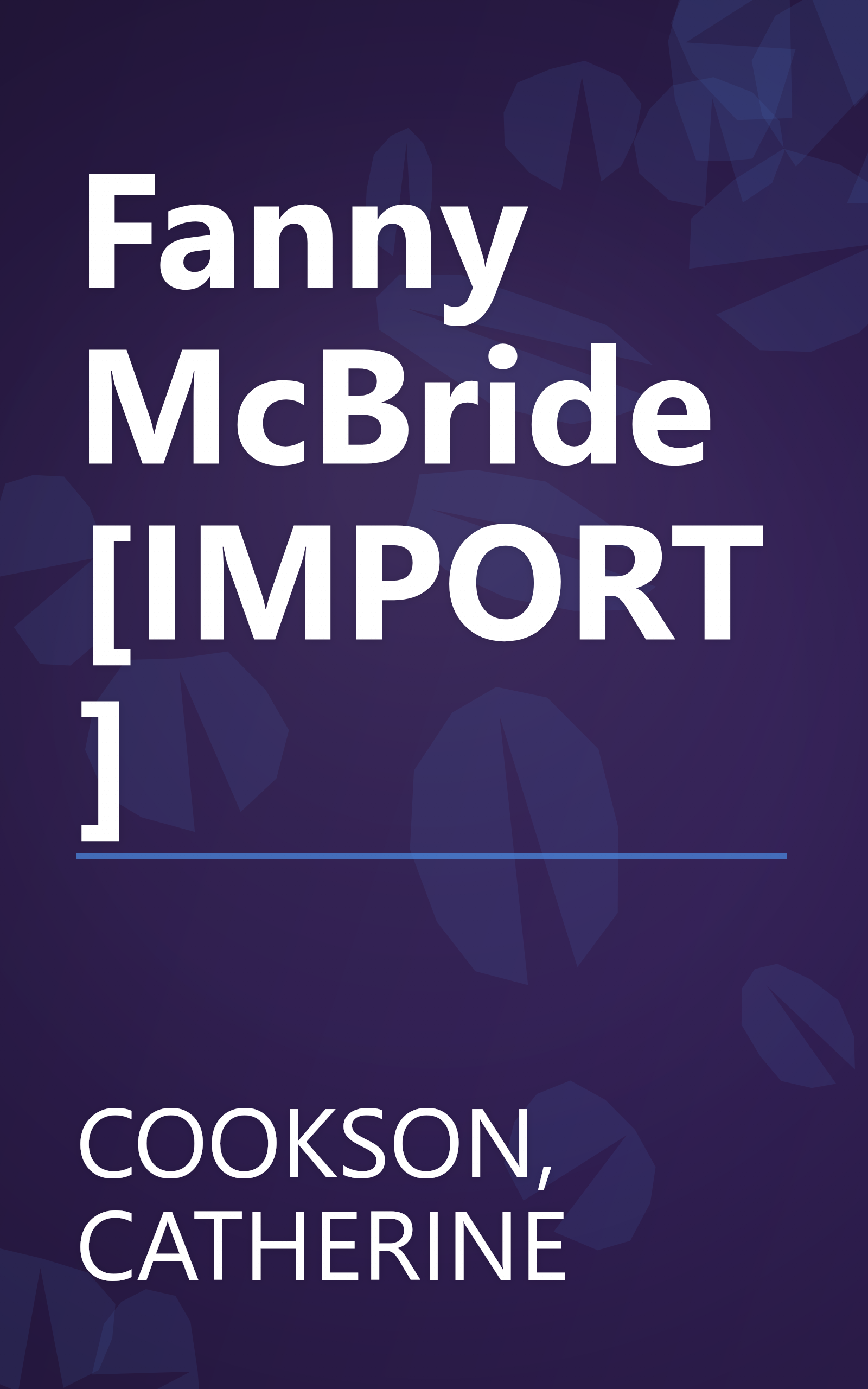 Fanny McBride [IMPORT] book cover
