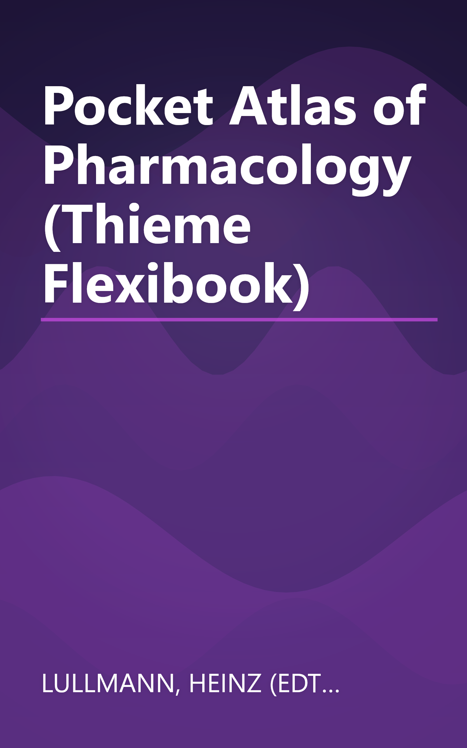 Pocket Atlas of Pharmacology (Thieme Flexibook) book cover