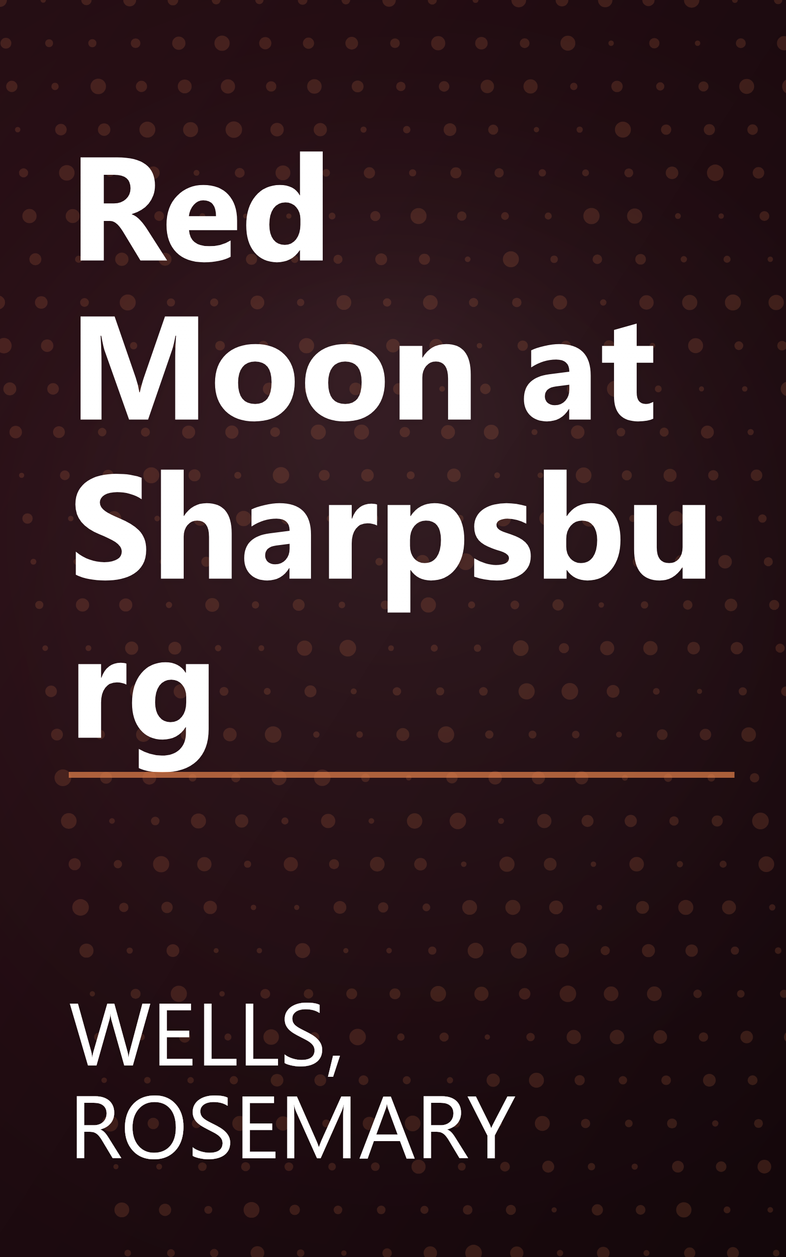 Red Moon at Sharpsburg book cover