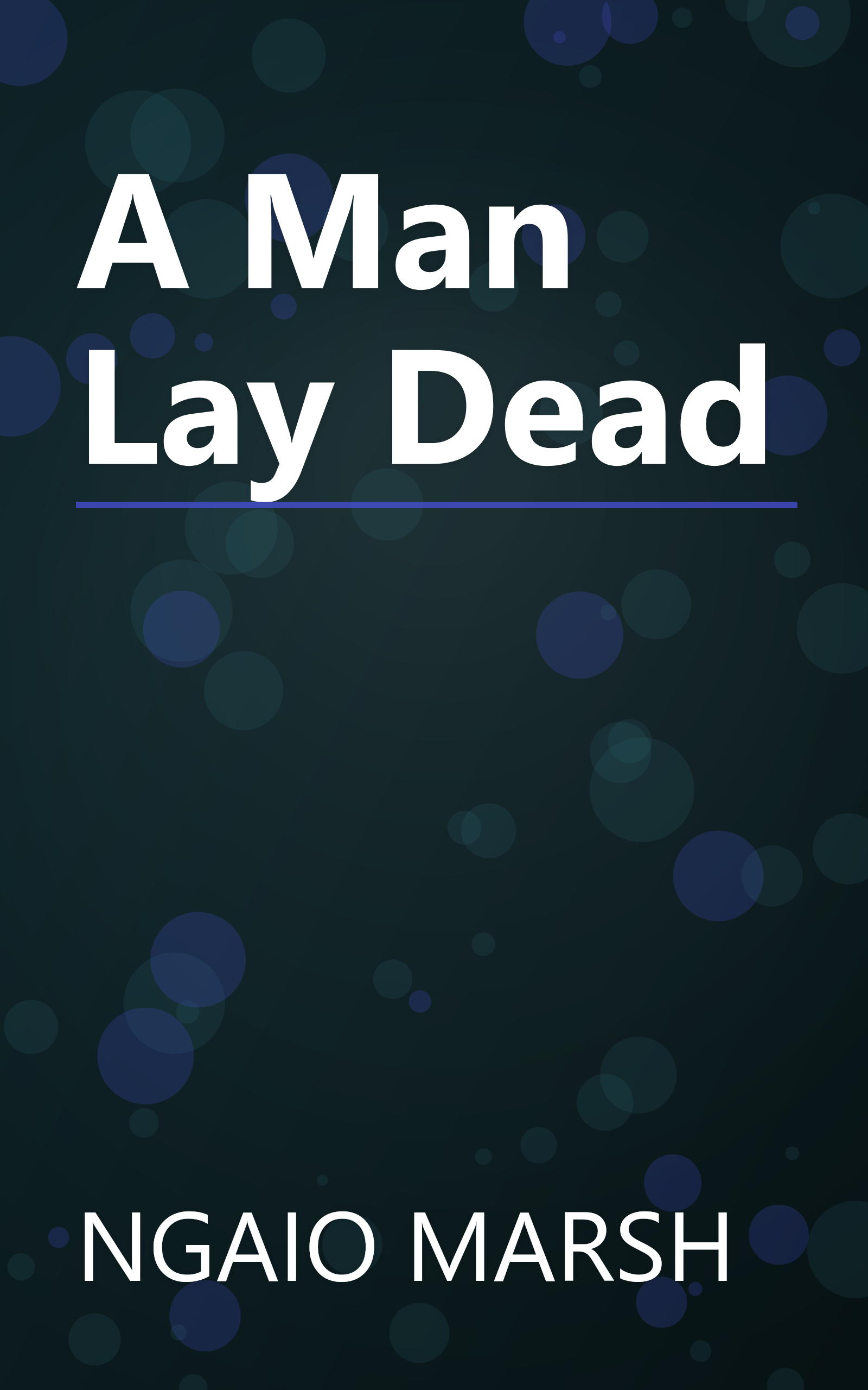 A Man Lay Dead book cover