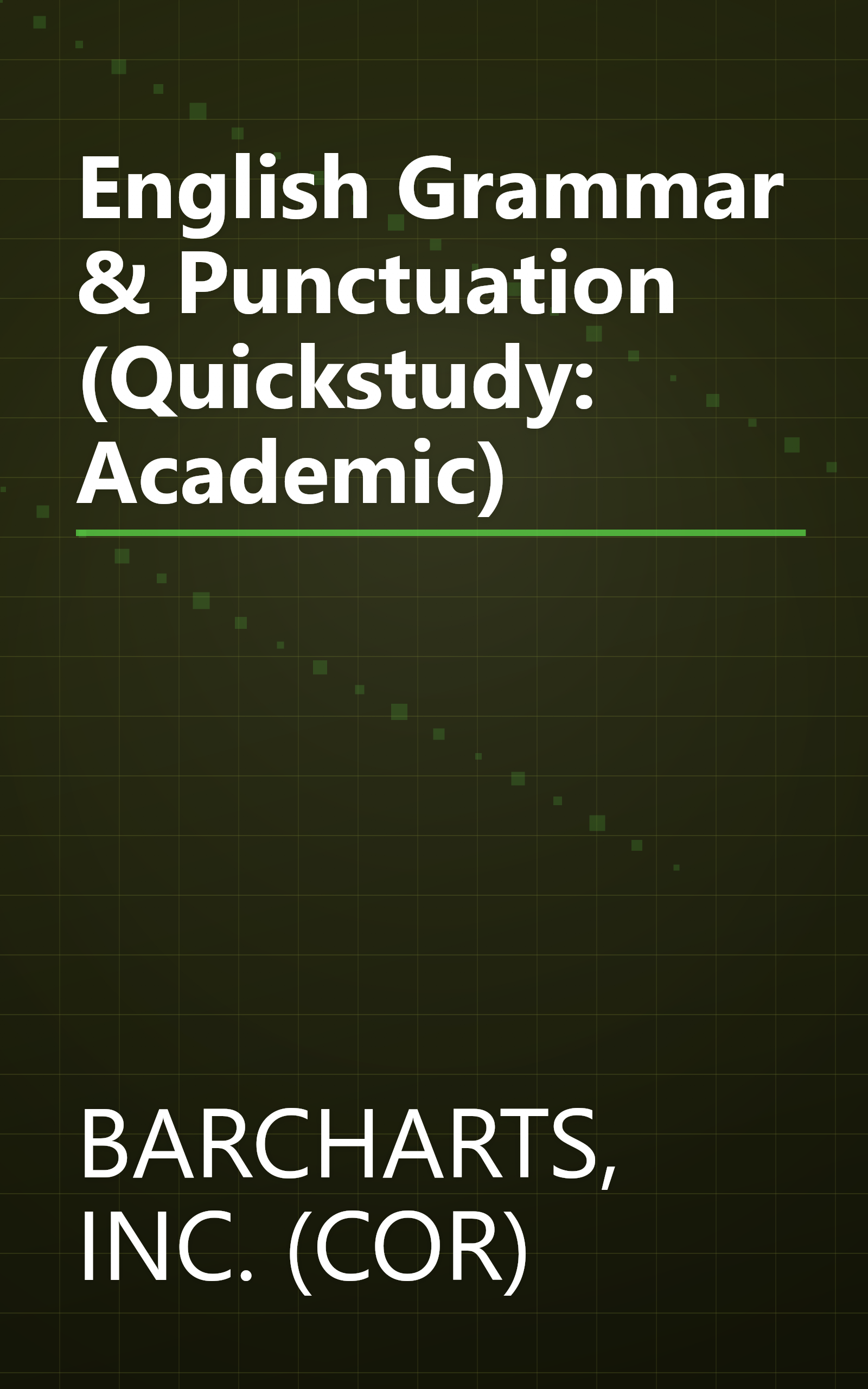 English Grammar & Punctuation (Quickstudy: Academic) book cover