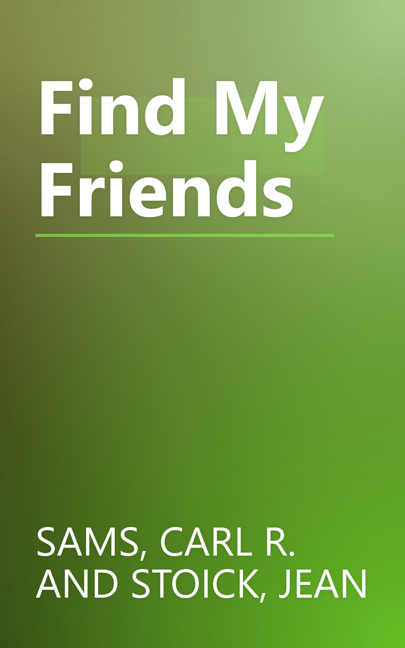 Find My Friends book cover