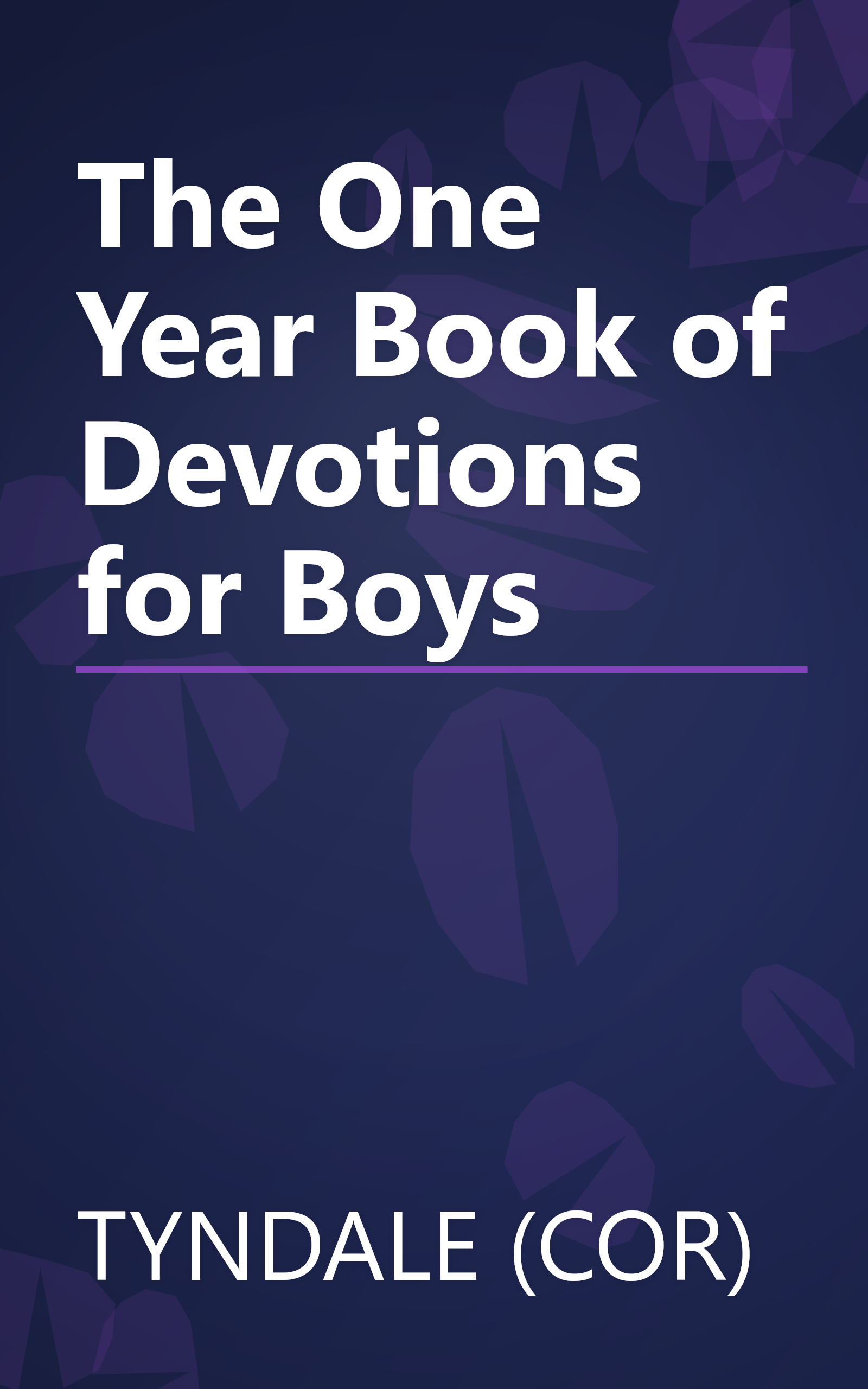 The One Year Book of Devotions for Boys book cover