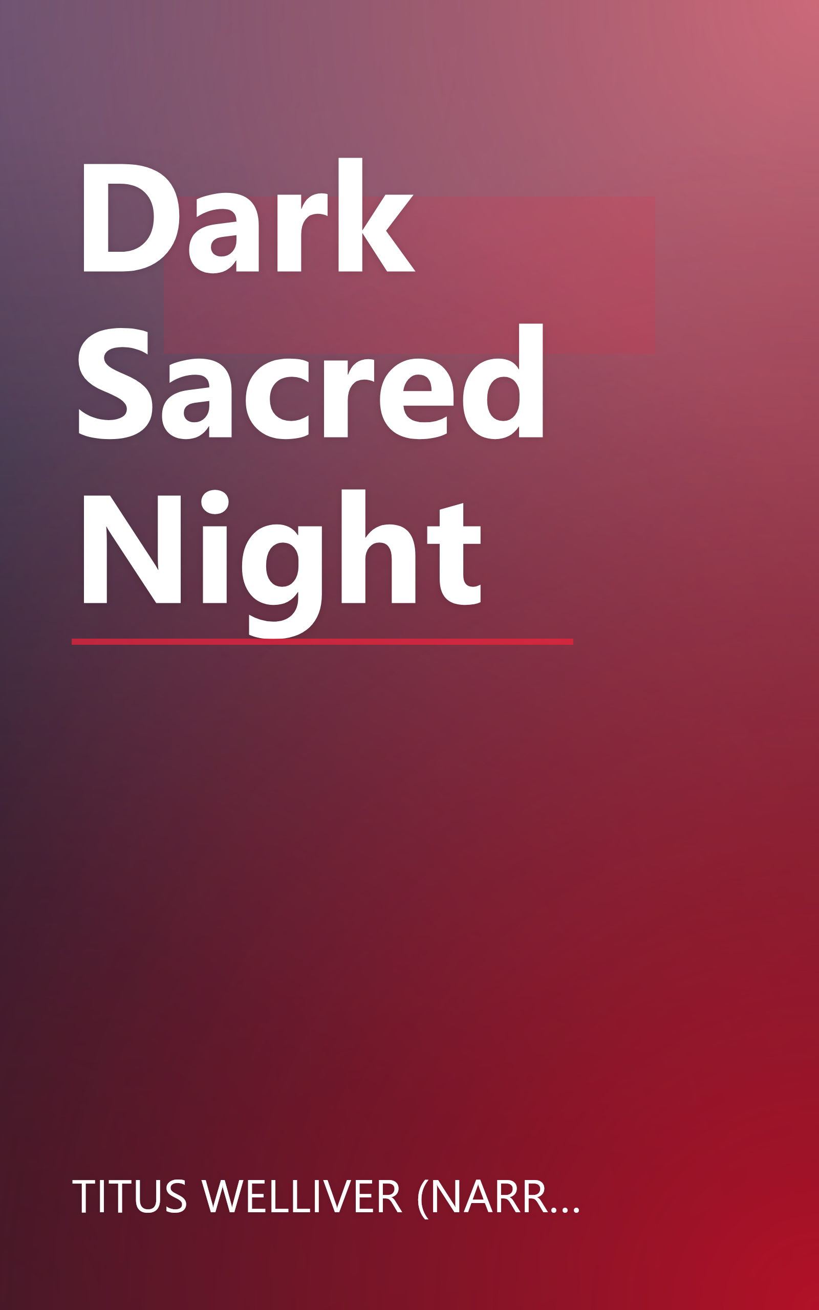 Dark Sacred Night book cover