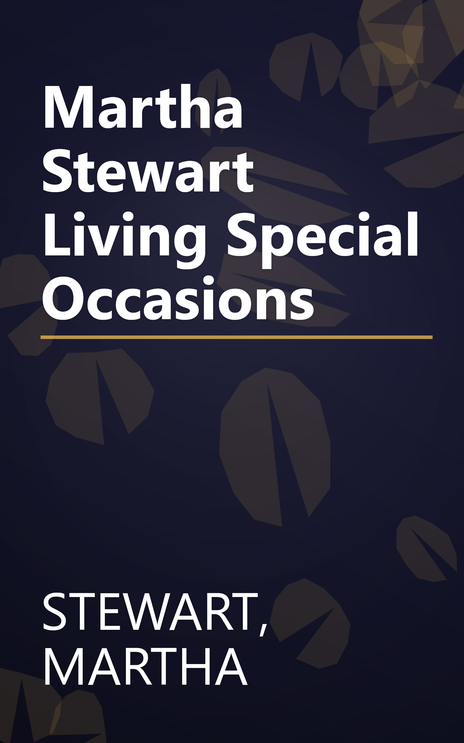 Martha Stewart Living Special Occasions book cover
