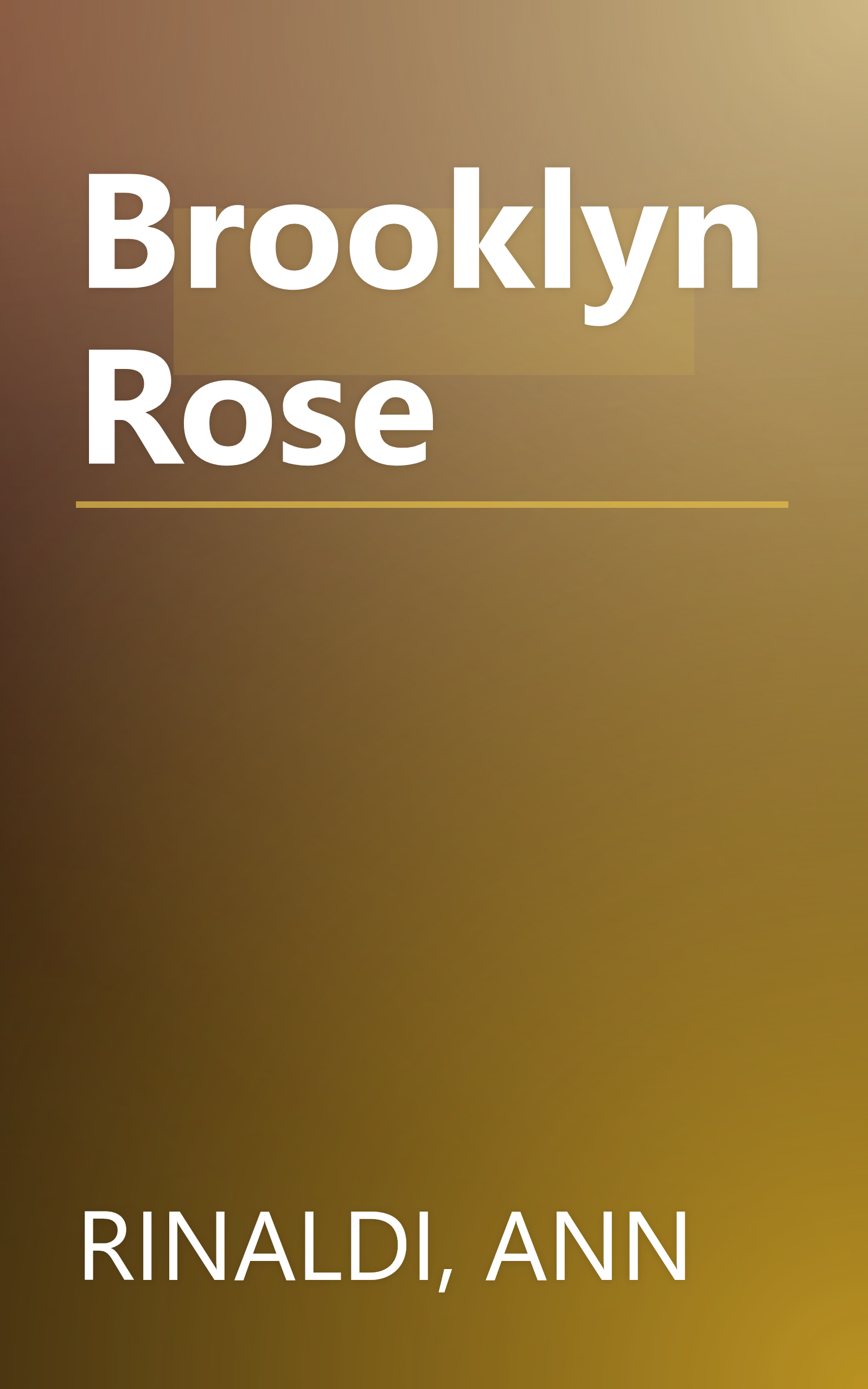 Brooklyn Rose book cover