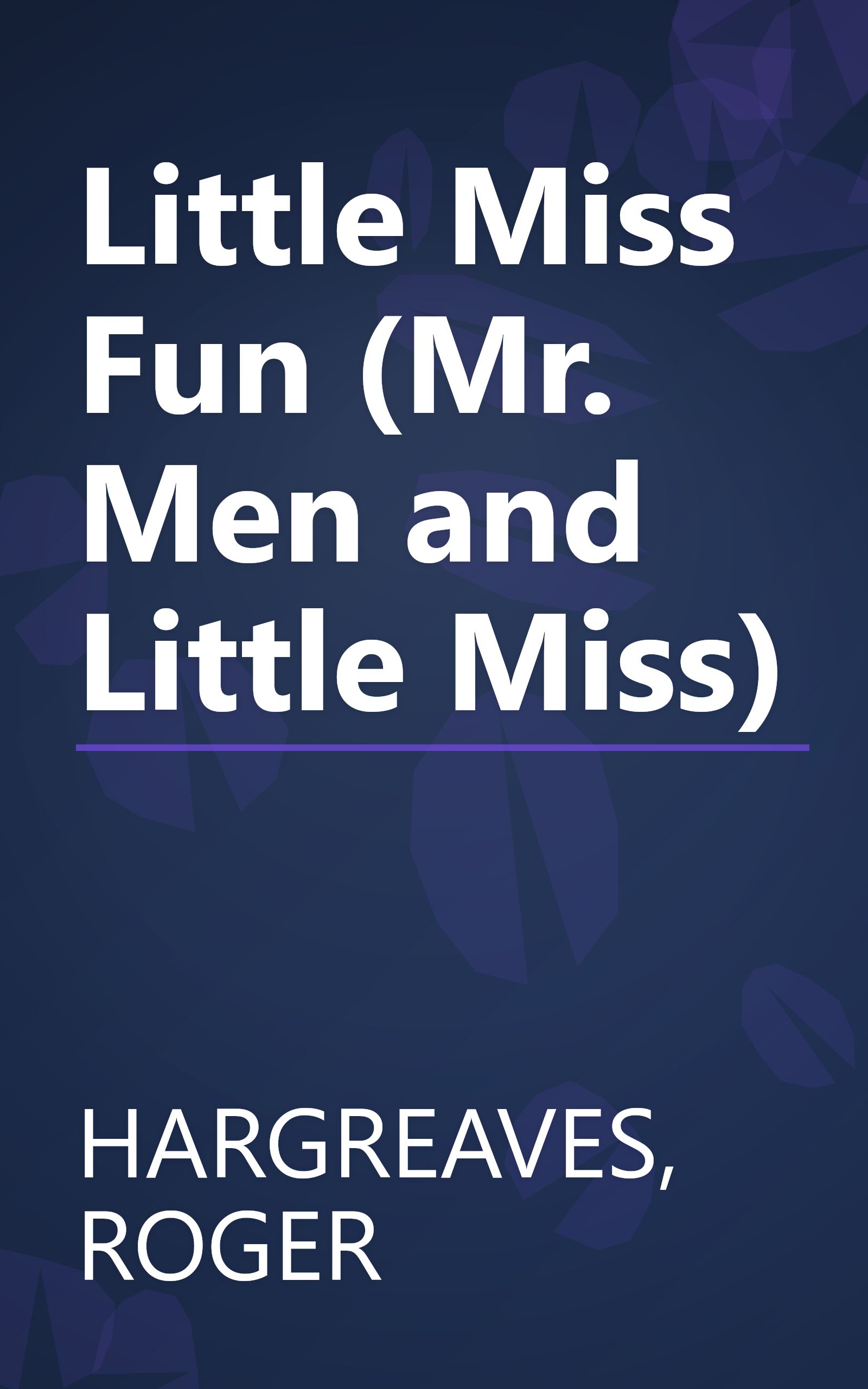 Little Miss Fun (Mr. Men and Little Miss) book cover