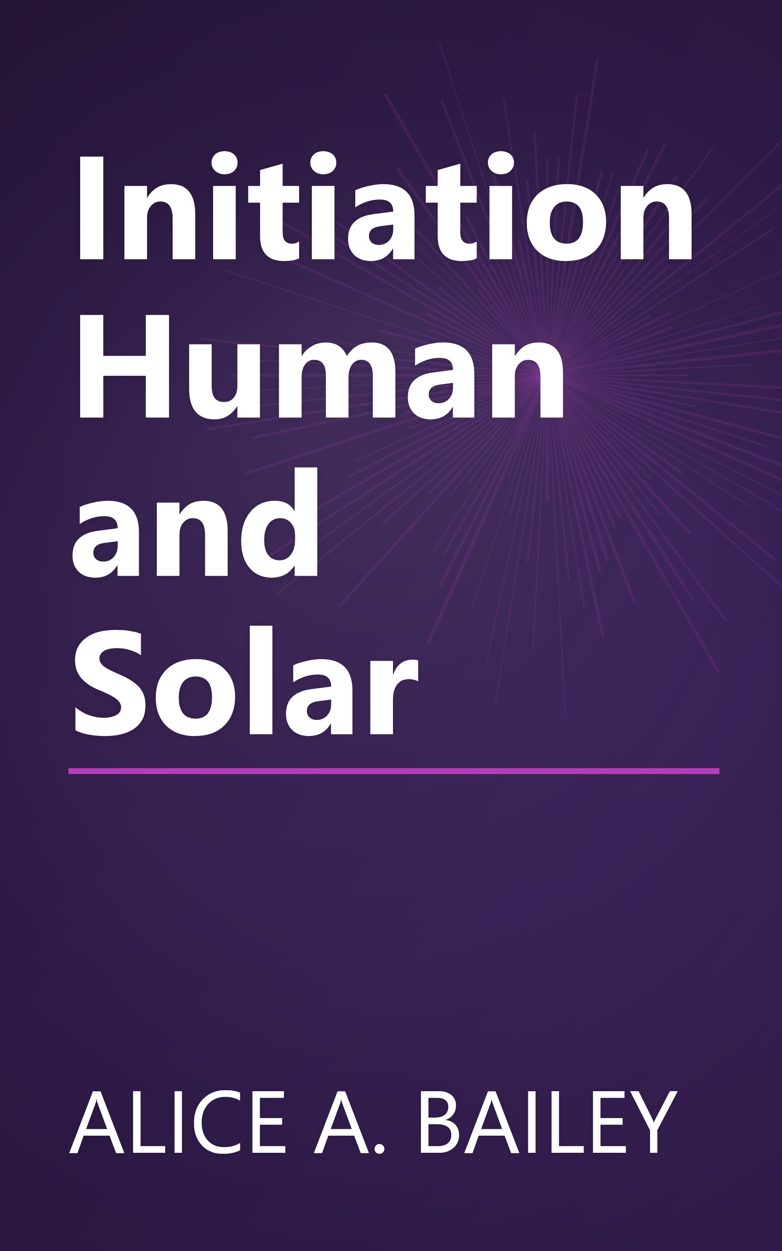 Initiation Human and Solar book cover