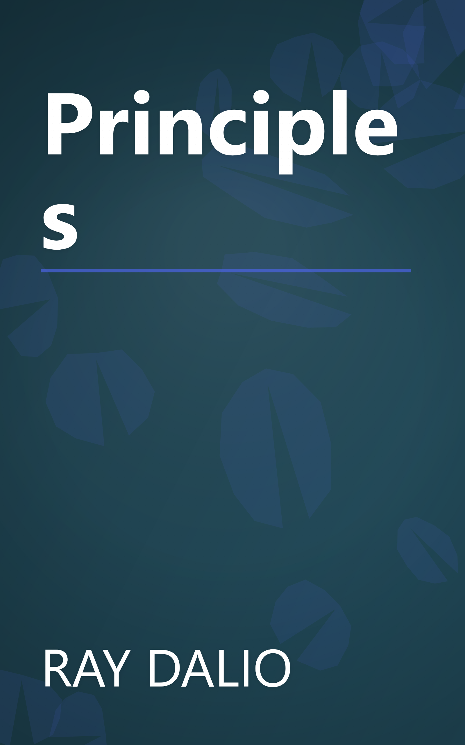 Principles book cover